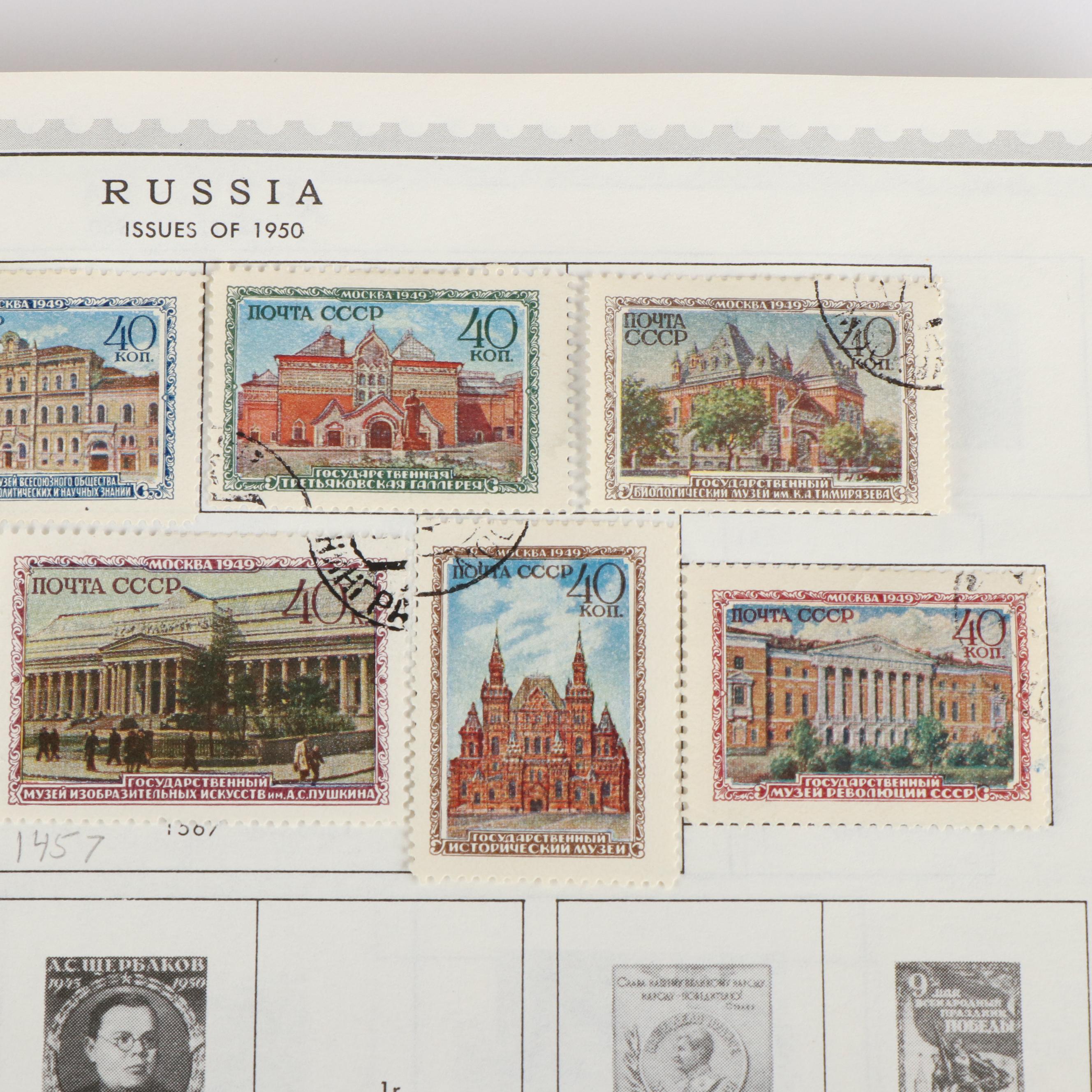 Extensive Russian Postage Stamp Collection | Everything But The House