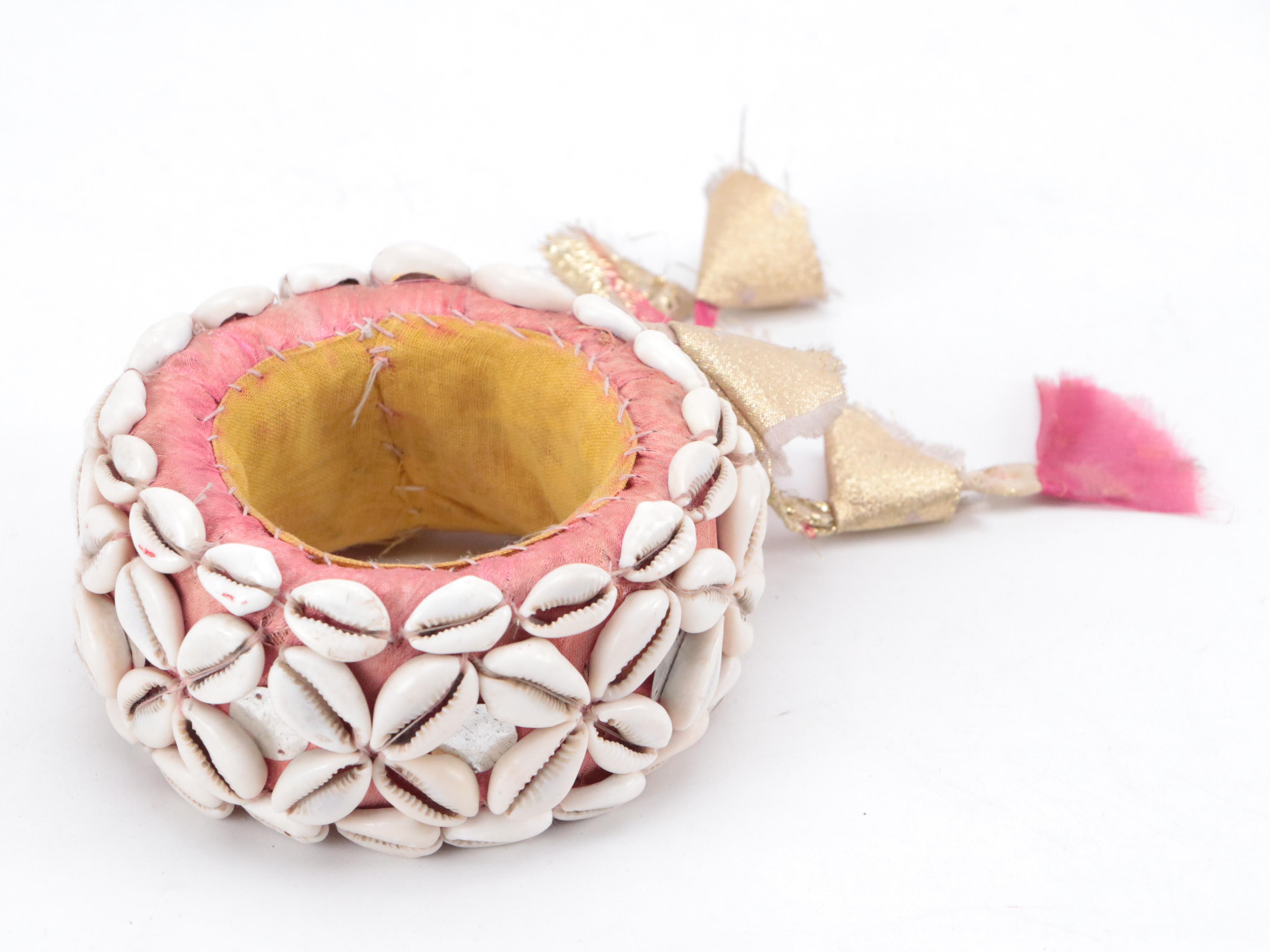 Mali Djenne Earthenware Pottery Vessels With Cowrie Shell Stand | EBTH