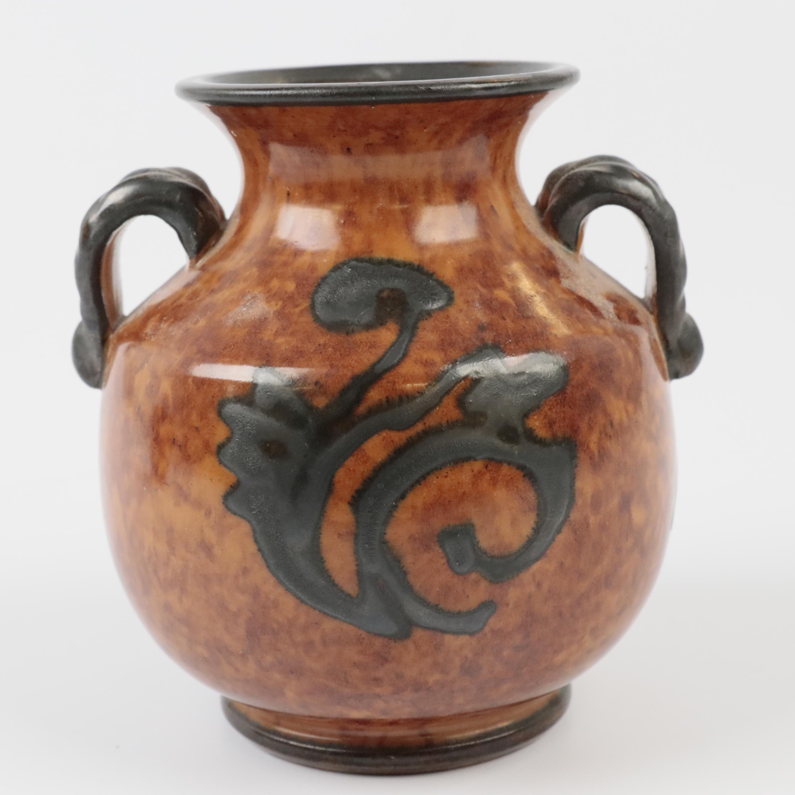 Gabriel Burmeister "Broque" Swedish Vase and Studio Pottery Vase ...