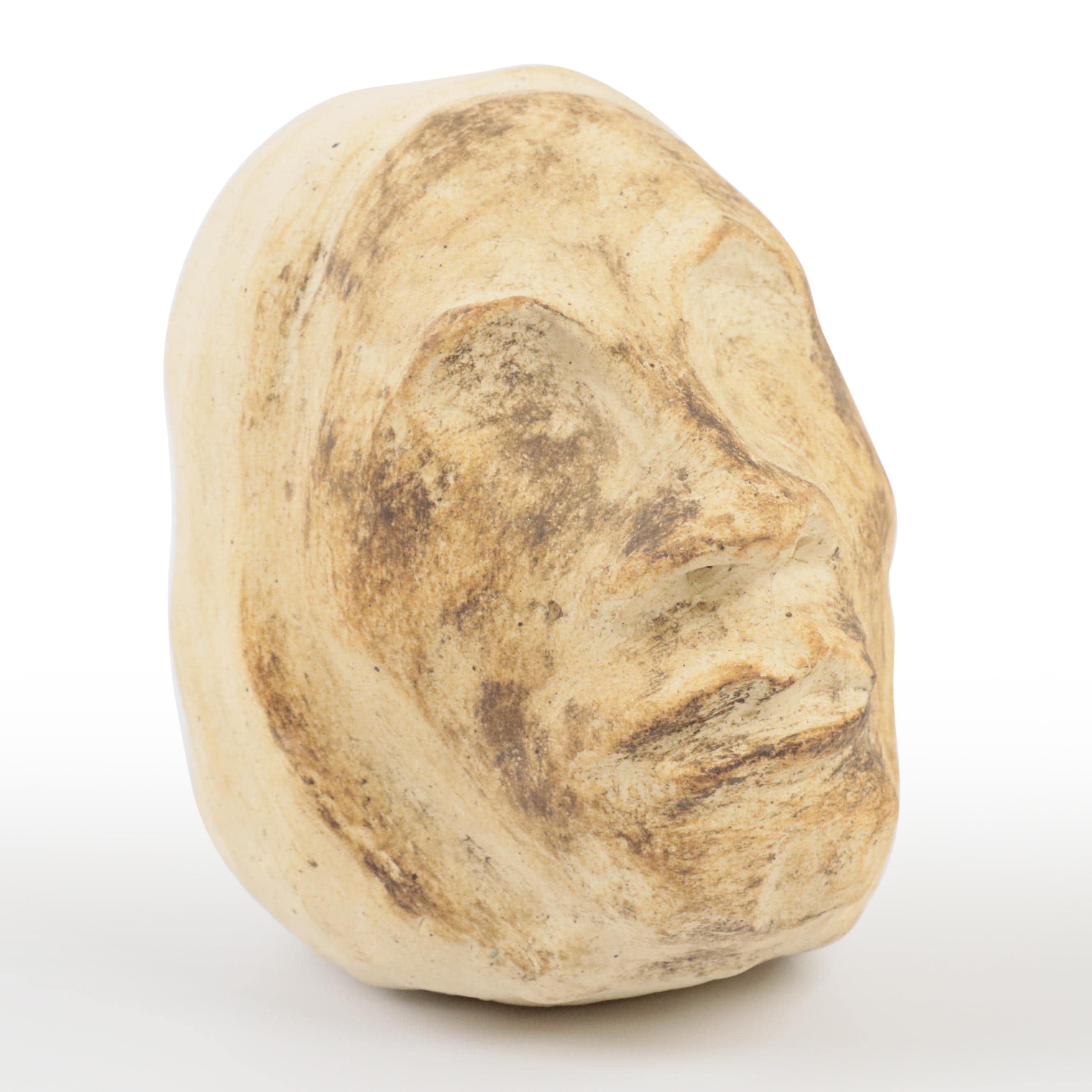 Signed Abstract Clay Face | EBTH