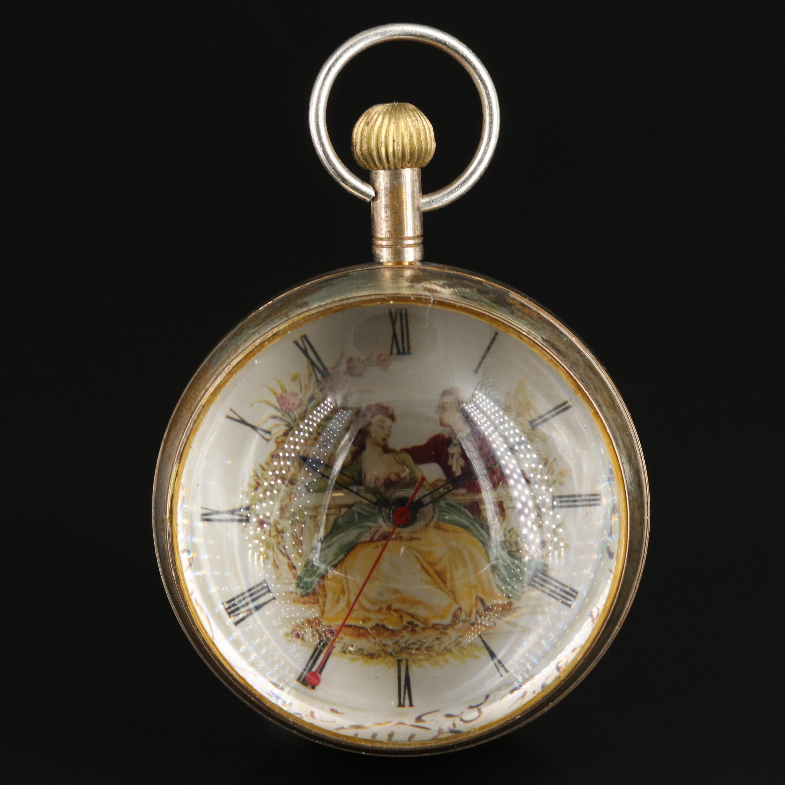 Vintage Glass Ball Paperweight or Desk Clock | EBTH