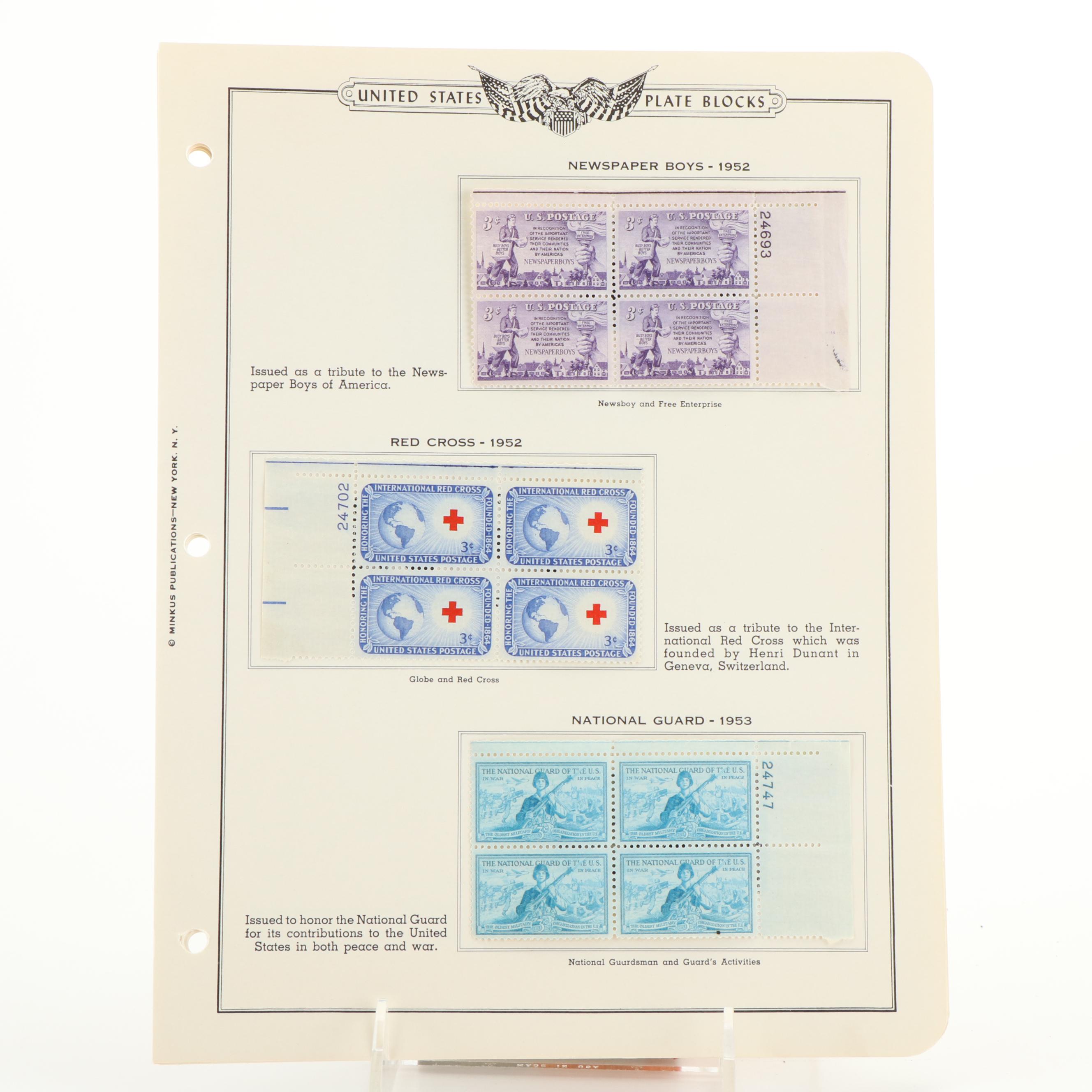 U.S. Postage Stamp Plate Block Collection, 50s and 60s | EBTH