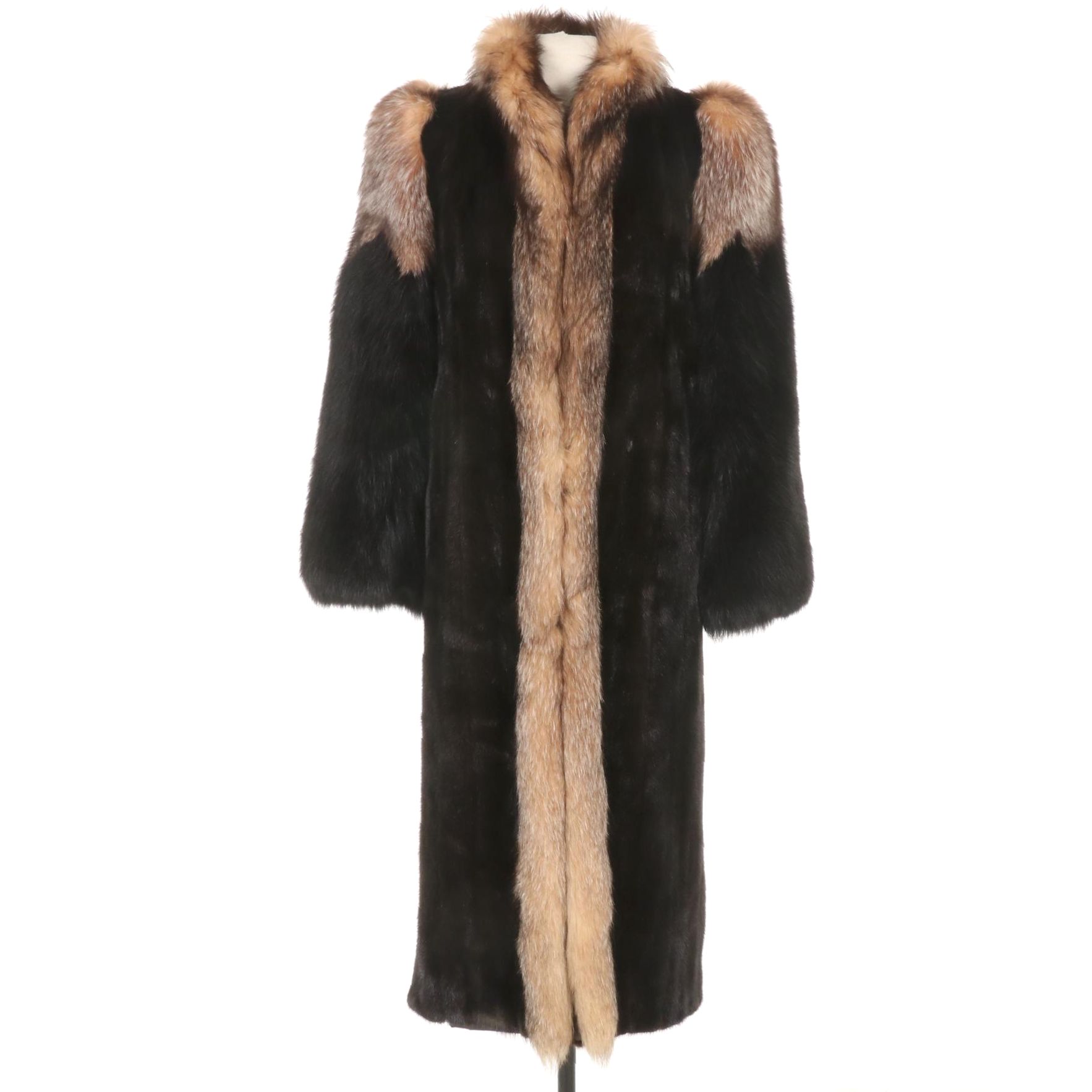 Mink and Fox Fur Full Length Coat | EBTH