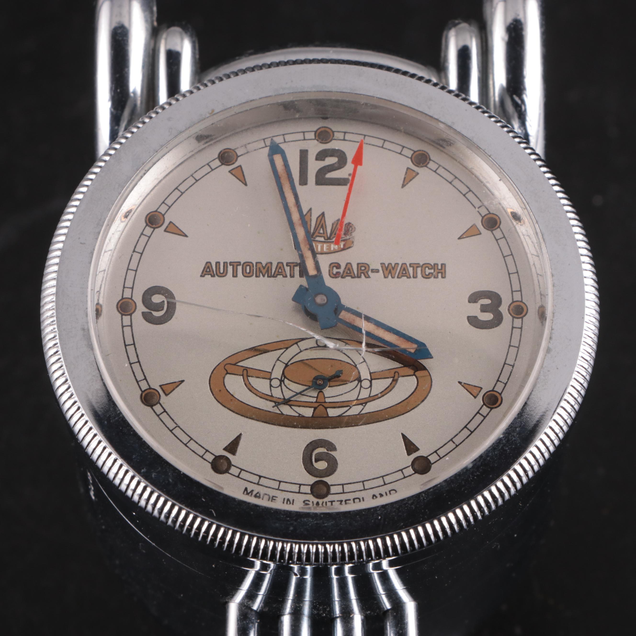 Maar Automotive Self-Winding Steering Wheel Clock, Mid-20th Century | EBTH