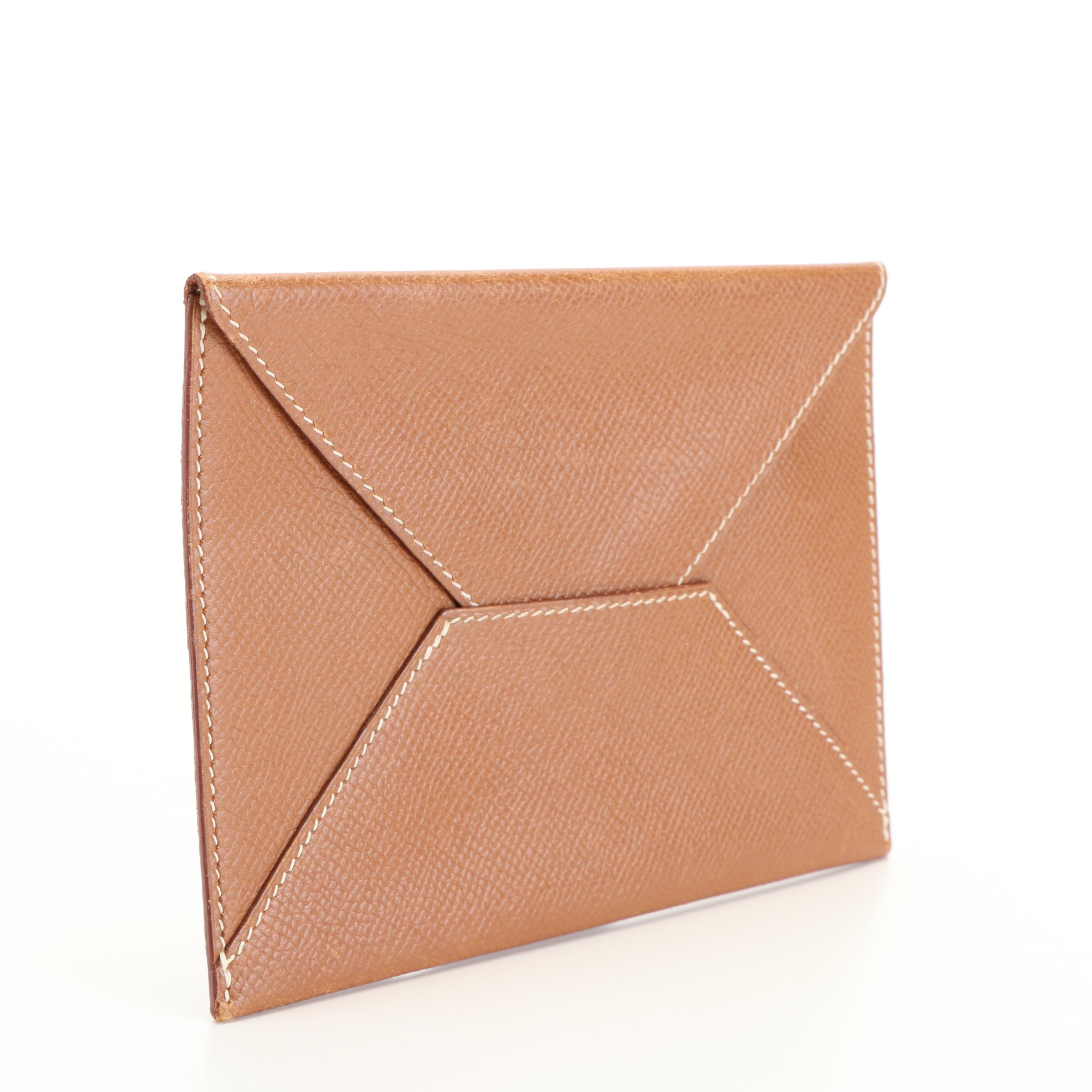 Hermès Envelope in Courchevel Leather | EBTH