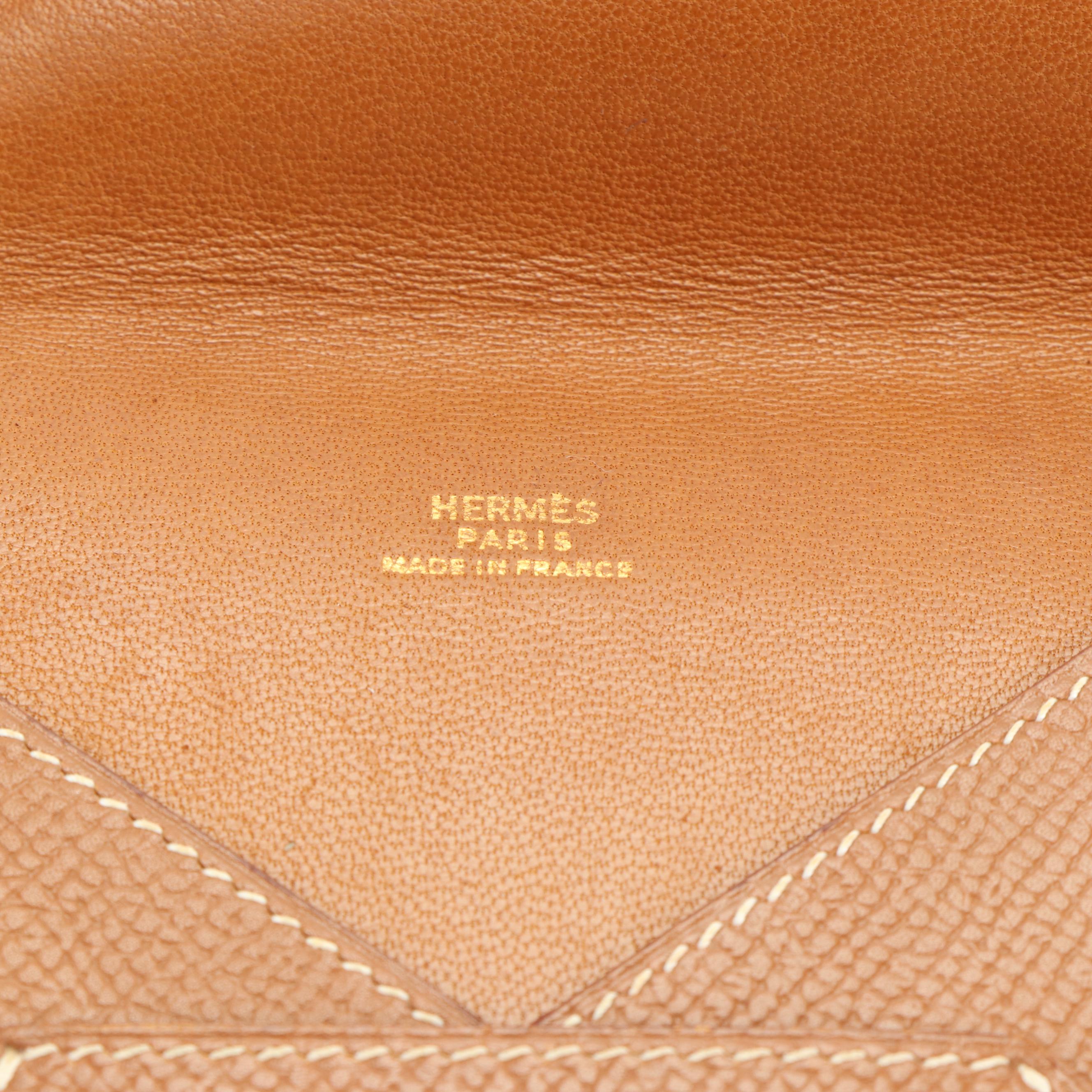Hermès Envelope in Courchevel Leather | EBTH