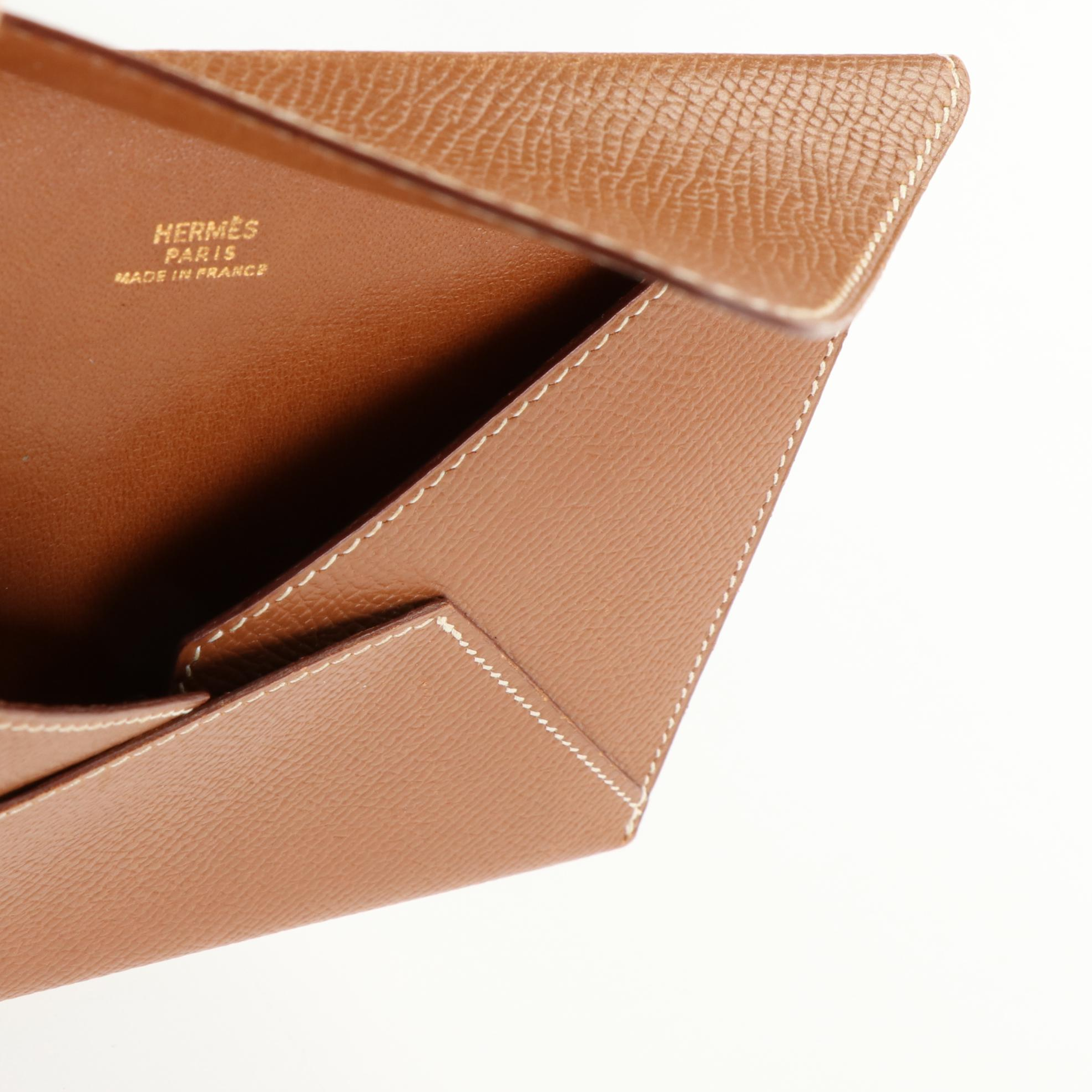 Hermès Envelope in Courchevel Leather | EBTH