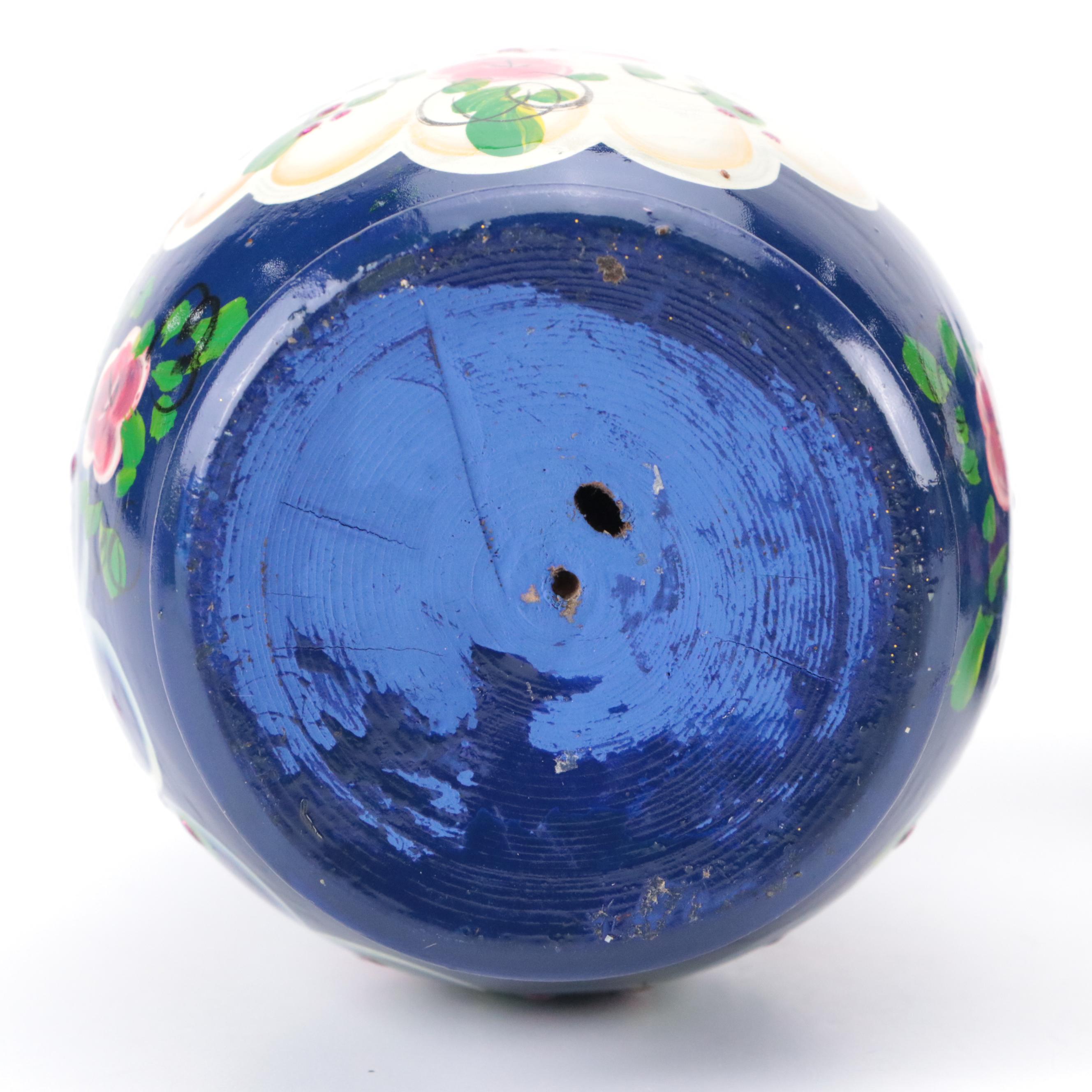 Signed Caenaho B Poccnn Matryoshka Doll with Other Russian Style ...