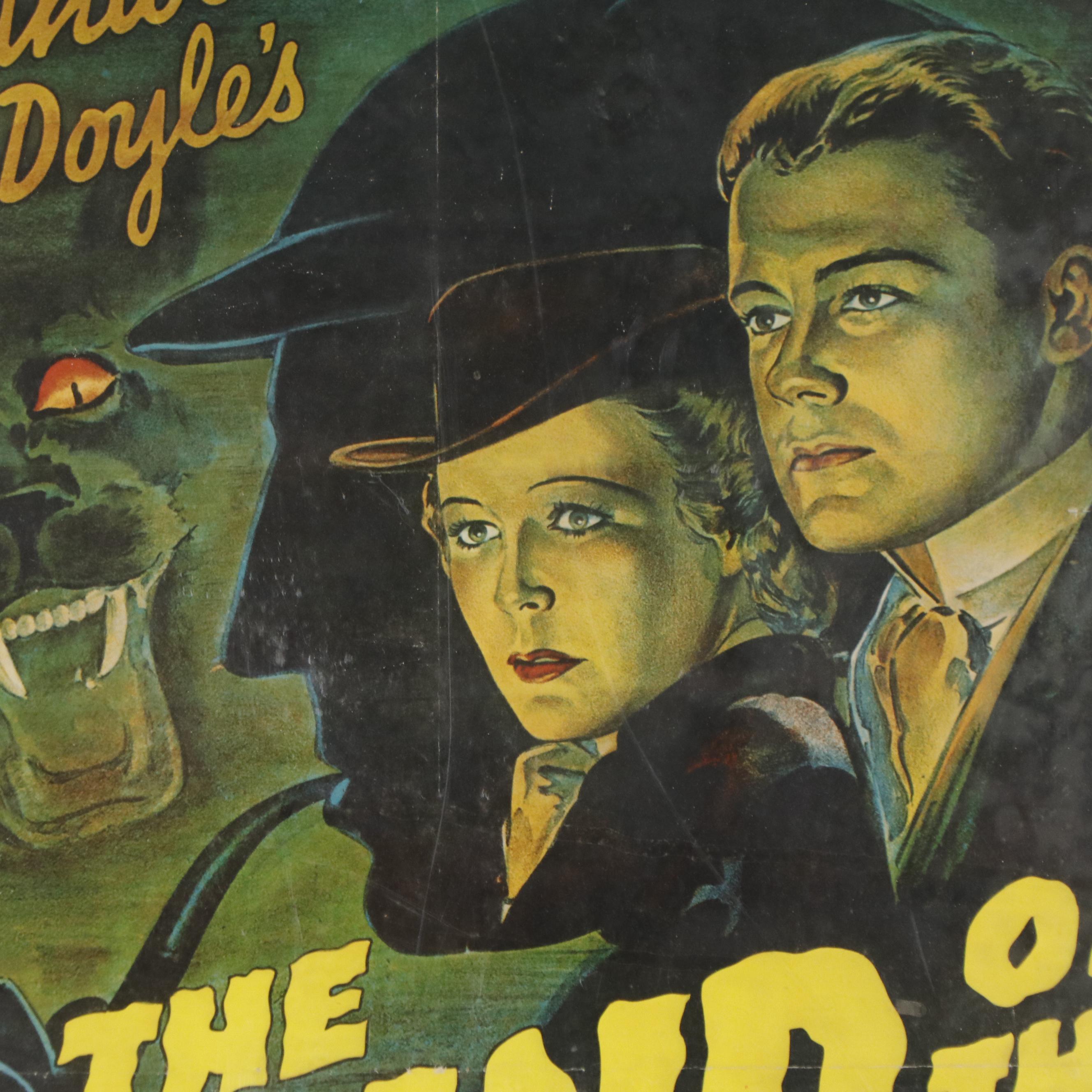 Offset Lithograph Movie Poster "The Hound of the Baskervilles" | EBTH