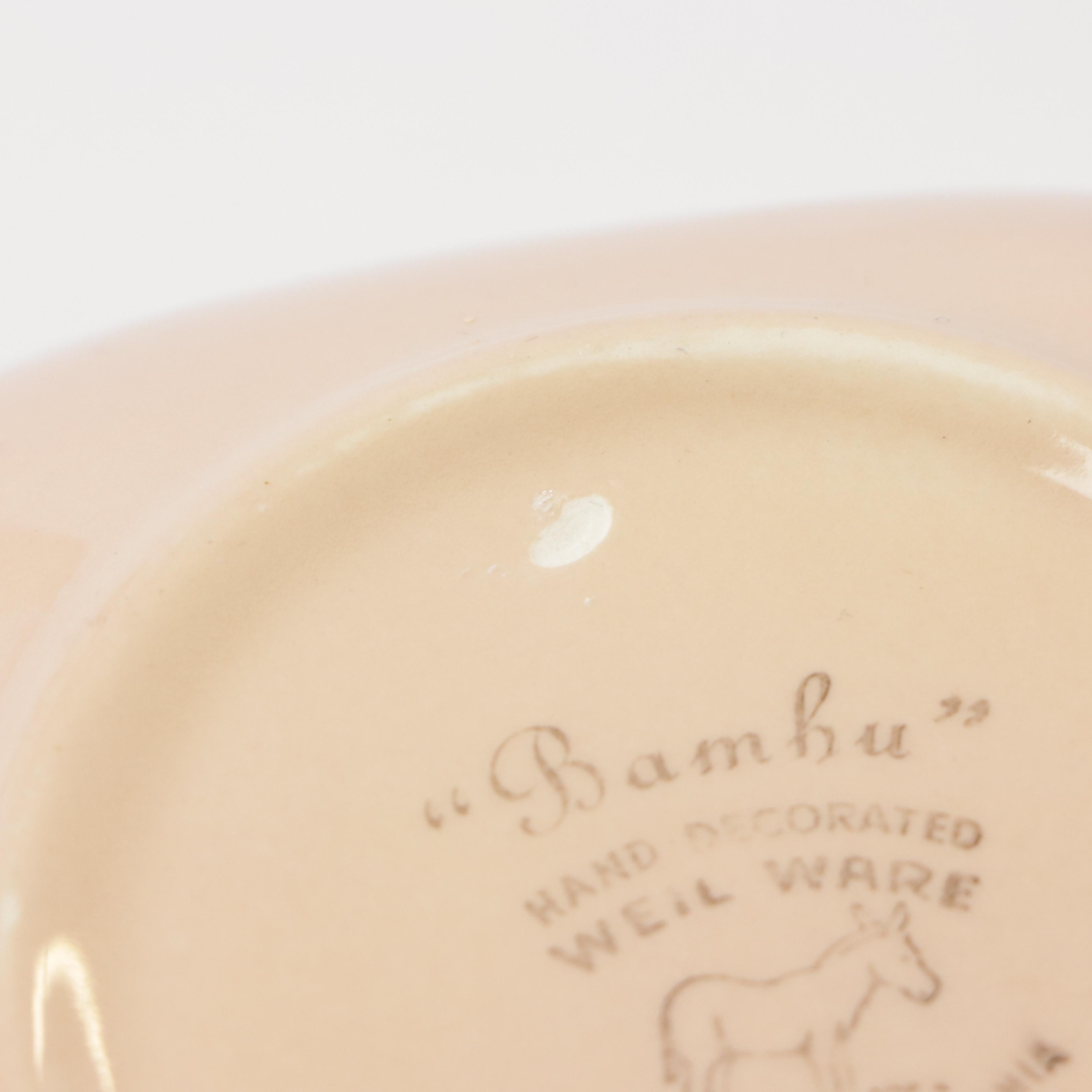 Weil Ware "Bambu Pink" Ceramic Dinnerware, Mid-20th Century | EBTH