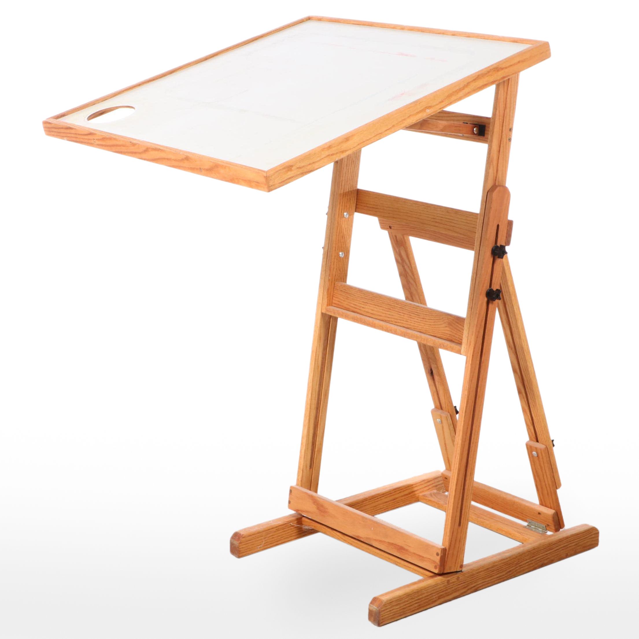 Oak and Laminate Folding Watercolor Table | EBTH