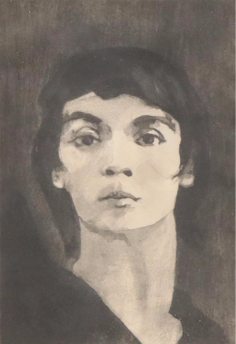 Gary Ross Etching of Female Portrait | EBTH