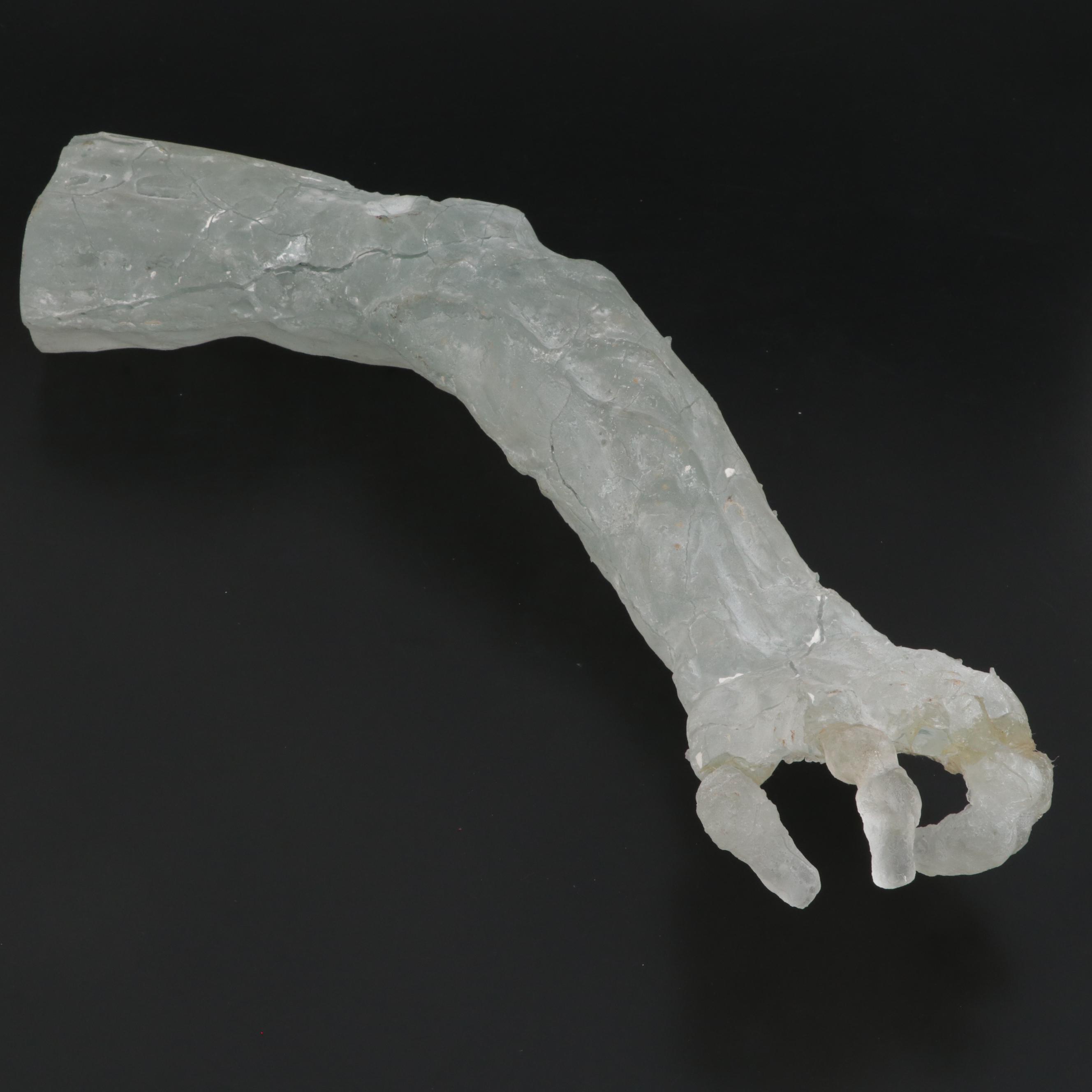 Cast Studio Art Glass Left Arm Sculpture | EBTH