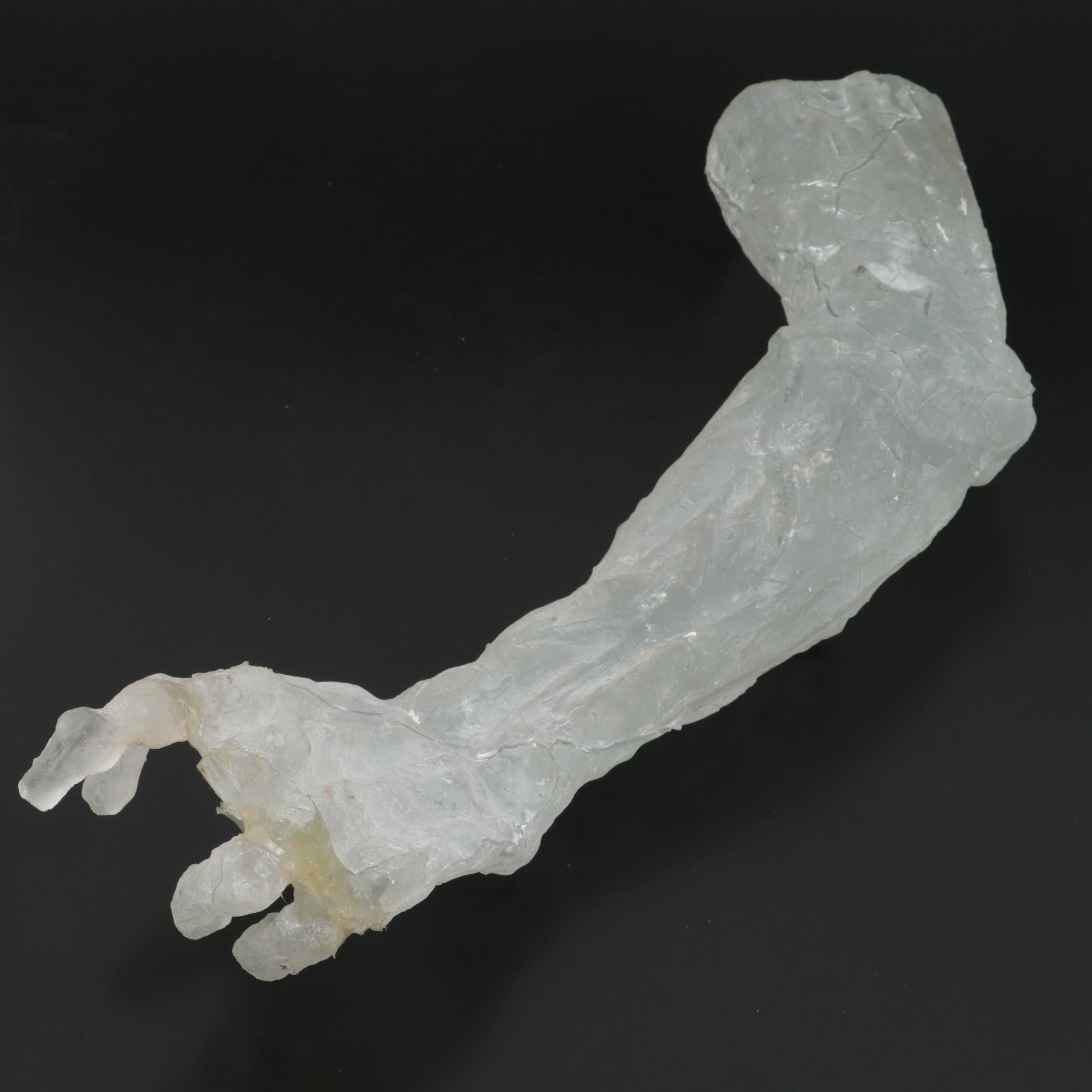 Cast Studio Art Glass Left Arm Sculpture | EBTH
