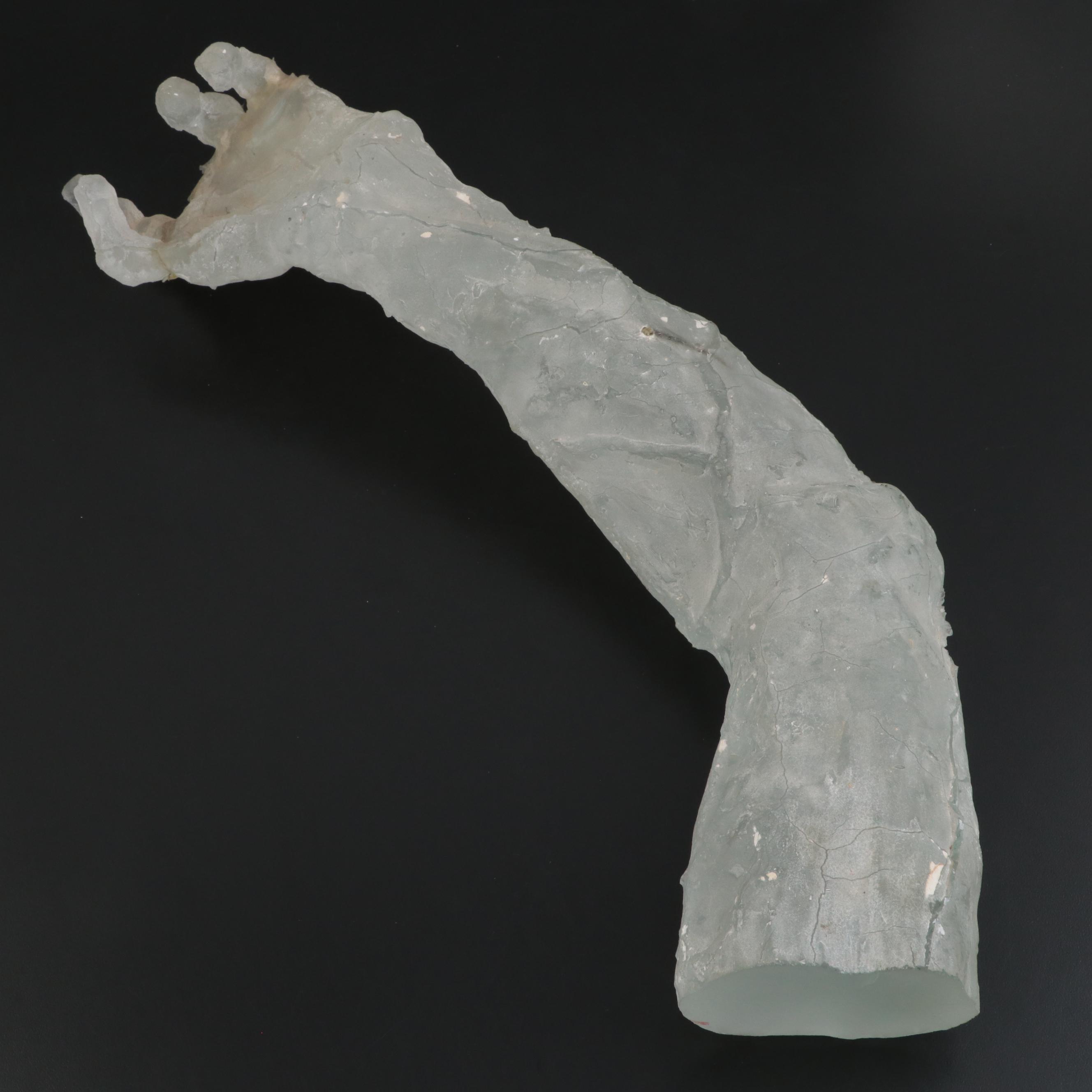 Cast Studio Art Glass Left Arm Sculpture | EBTH