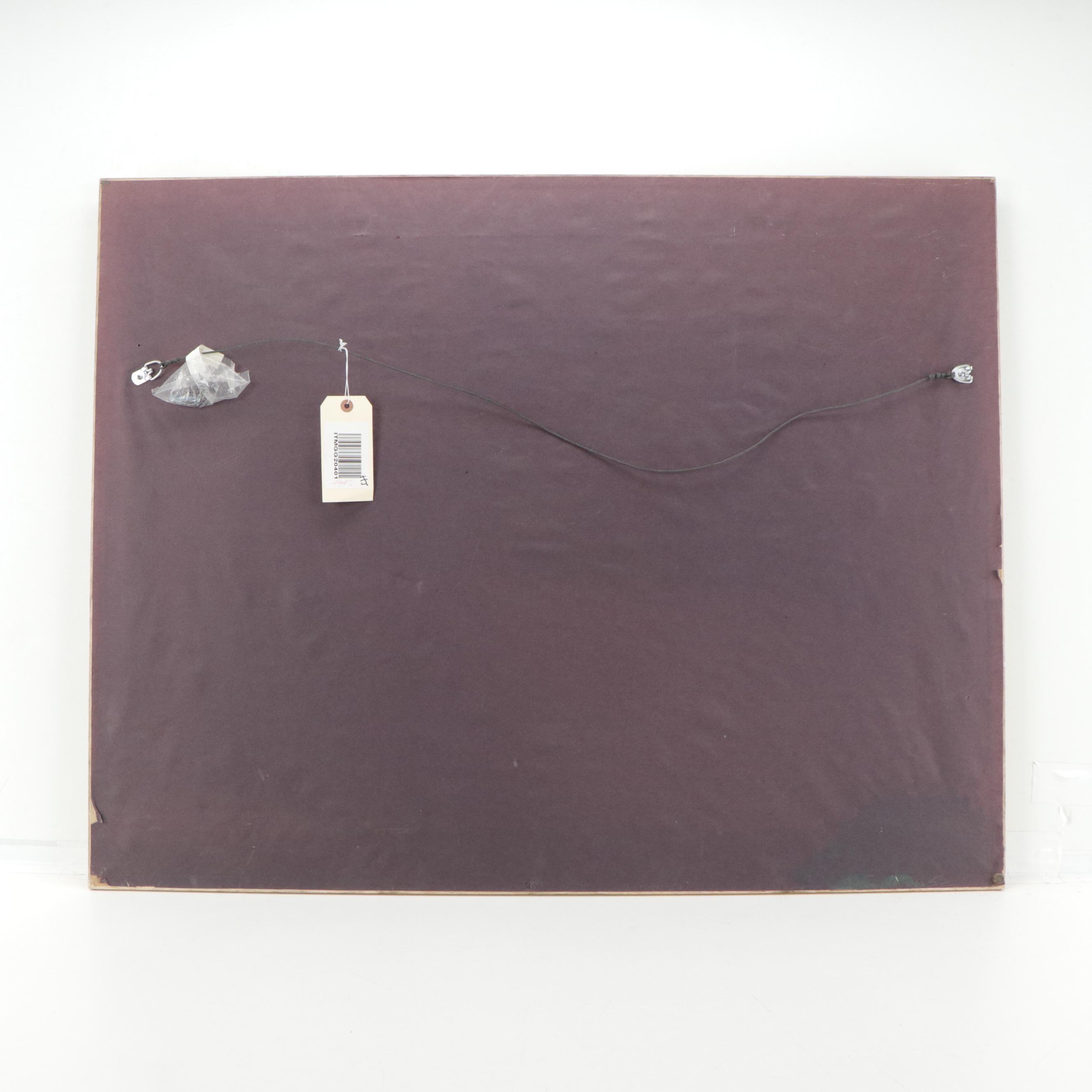 Tomasz Rut Embellished Giclée "Man with Two Horses" | EBTH