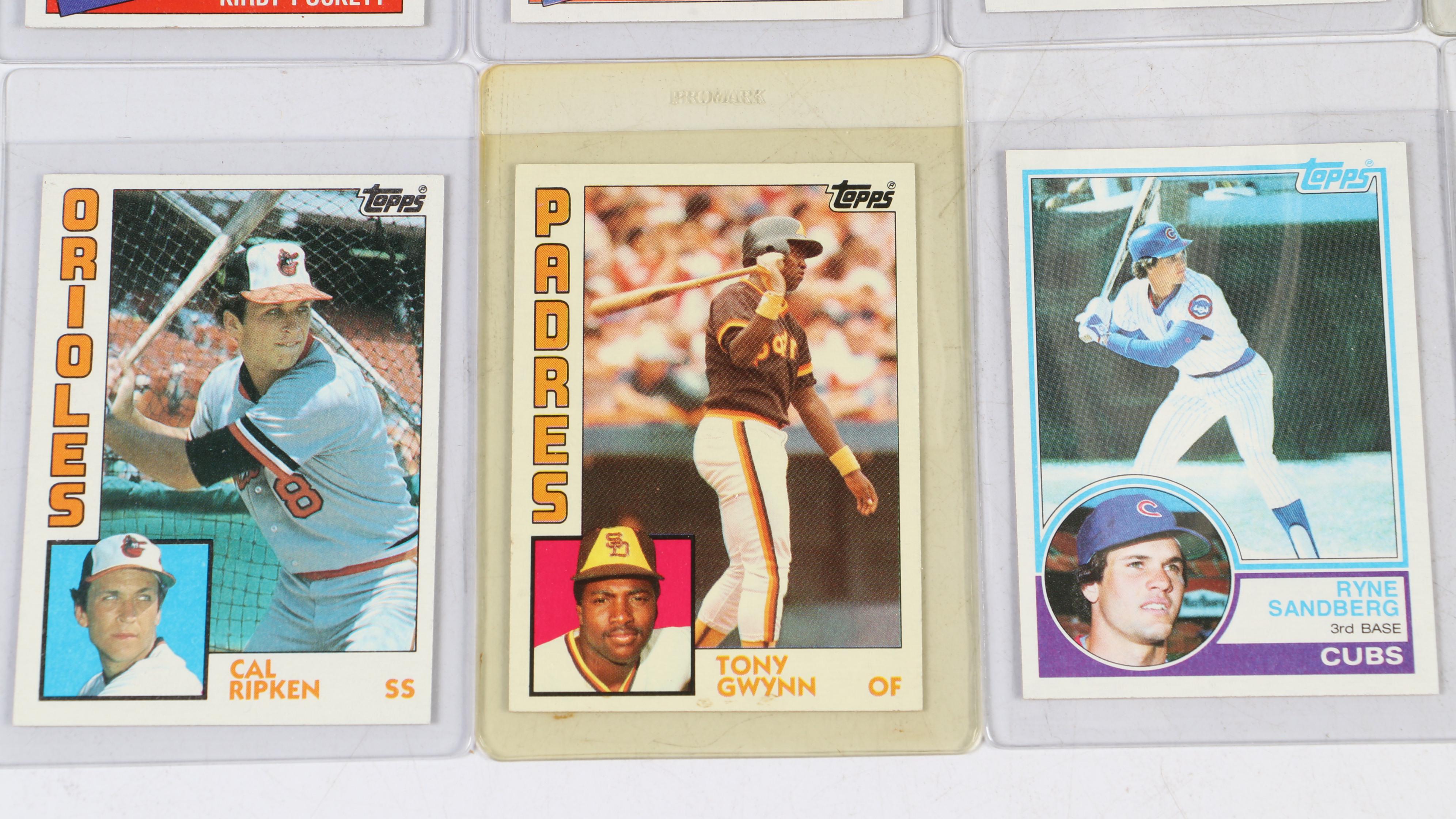 Topps Baseball Card Sets Featuring Tony Gwynn and Kirby Puckett Rookies ...