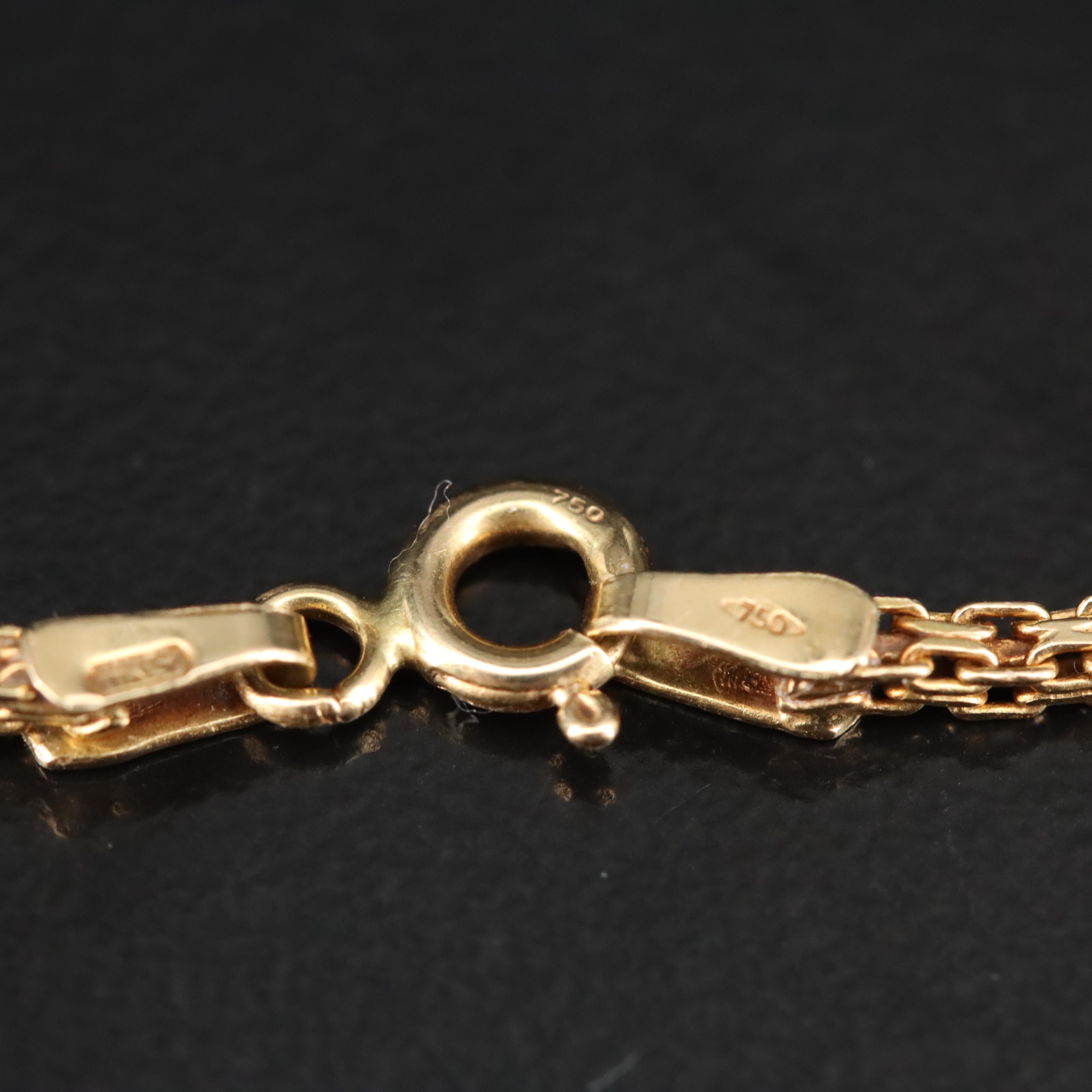 Italian 18K Bismark Chain Necklace | EBTH