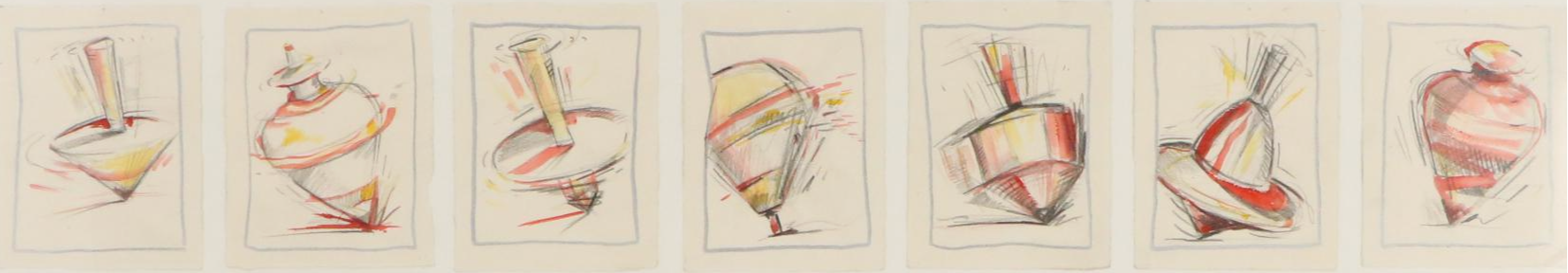 Daniel Work Drawings of Spinning Tops, 1999 | EBTH
