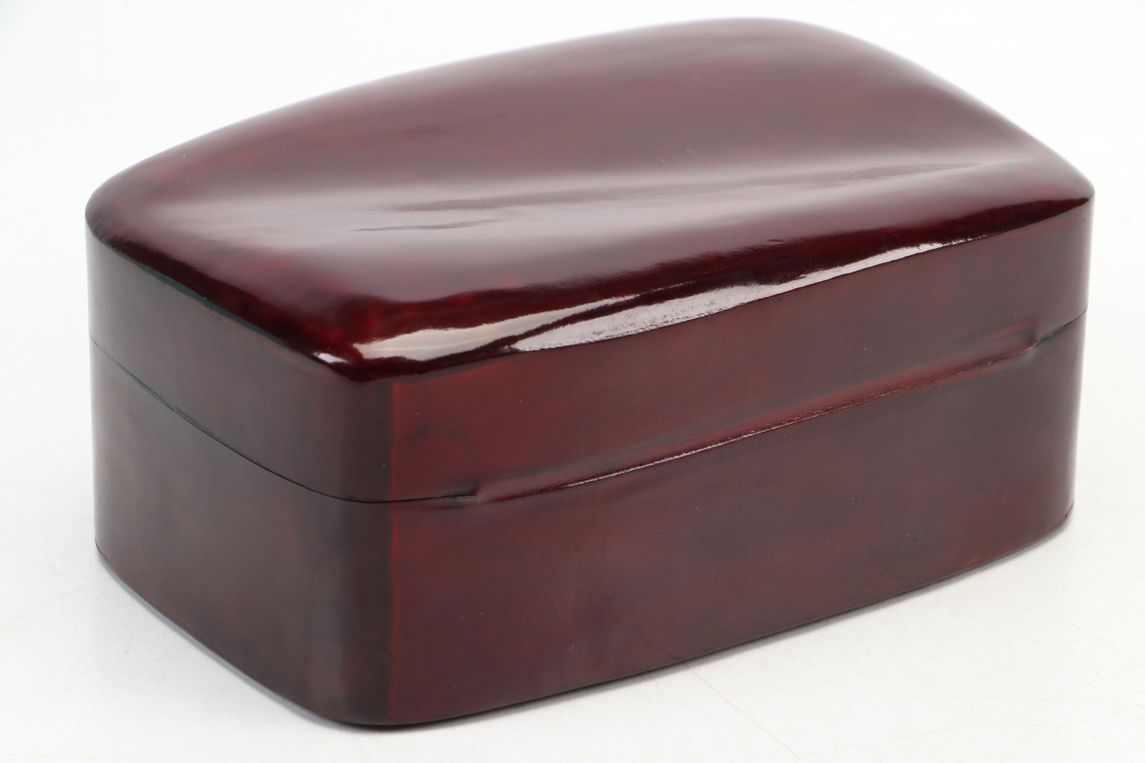 Elsa Peretti for Tiffany & Co. "Wave" Leather Jewelry Box | EBTH