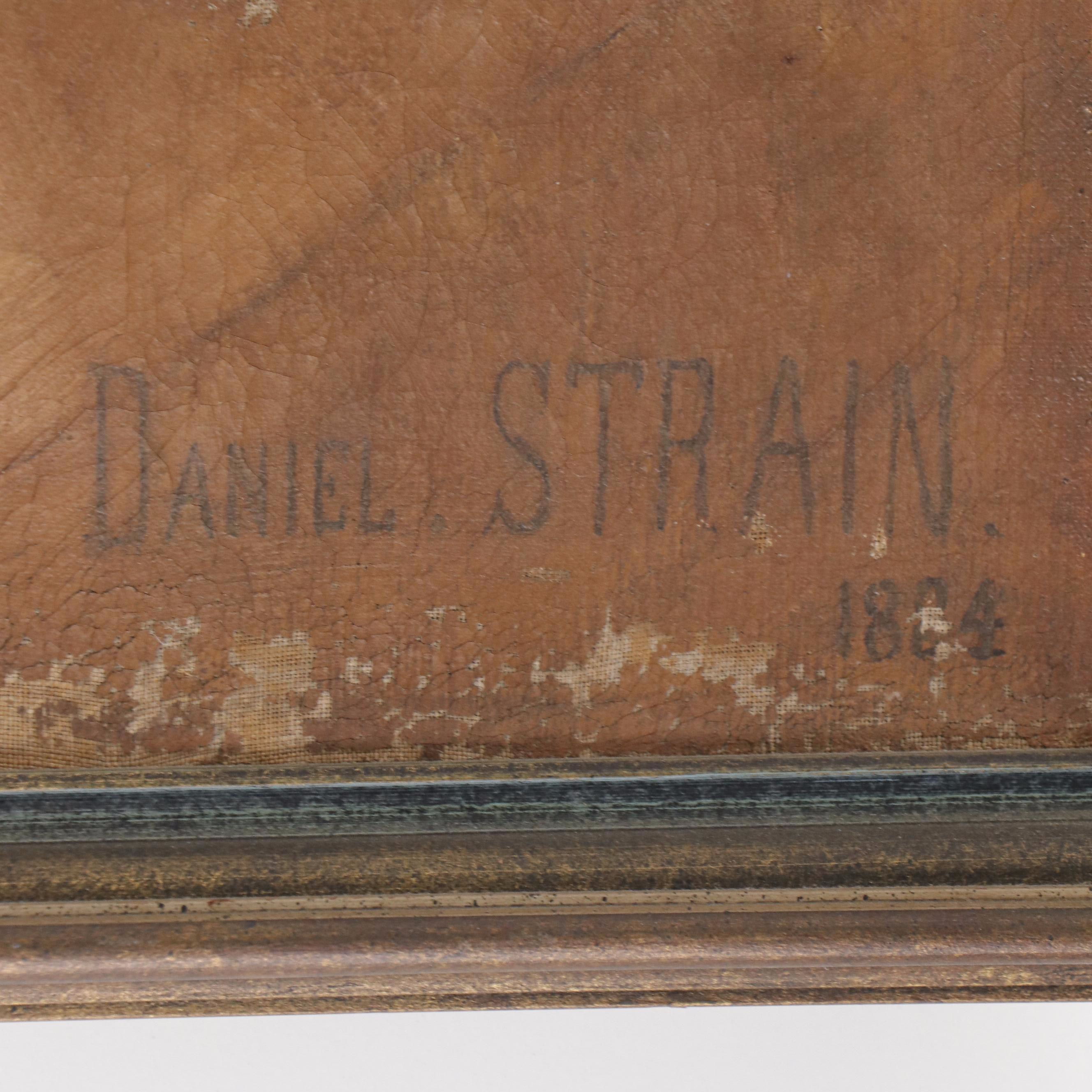 Daniel J. Strain Full-Length Portrait Oil Painting of Girl, 1884 | EBTH