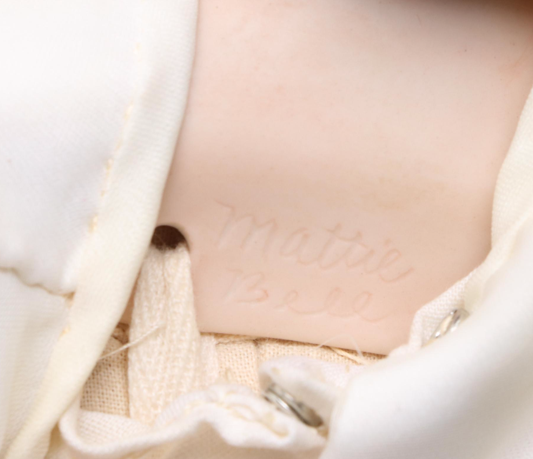 Mattie Bell Porcelain Dolls with Other Sleepy Eyes Vinyl Doll, Mid-20th ...