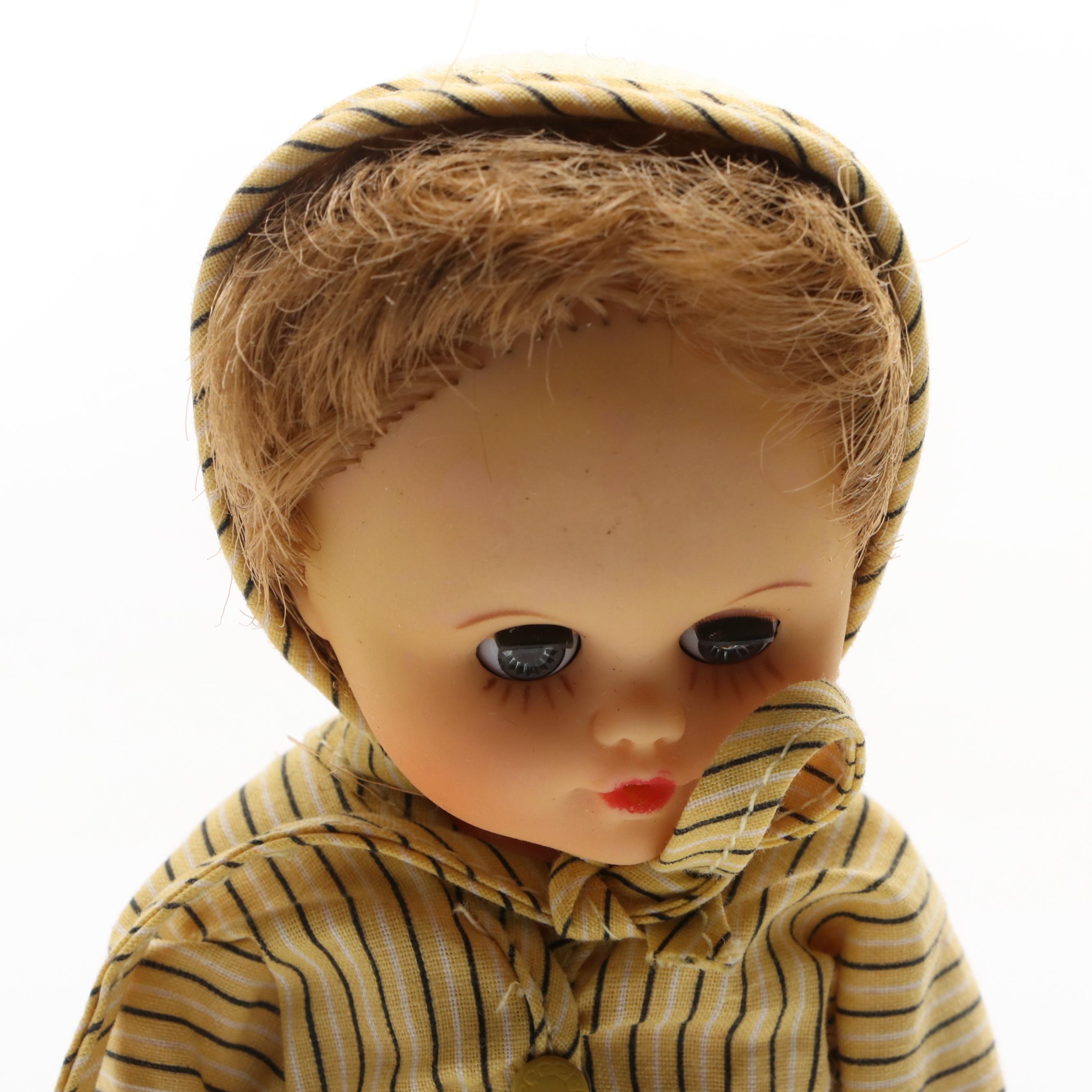 Mattie Bell Porcelain Dolls with Other Sleepy Eyes Vinyl Doll, Mid-20th ...