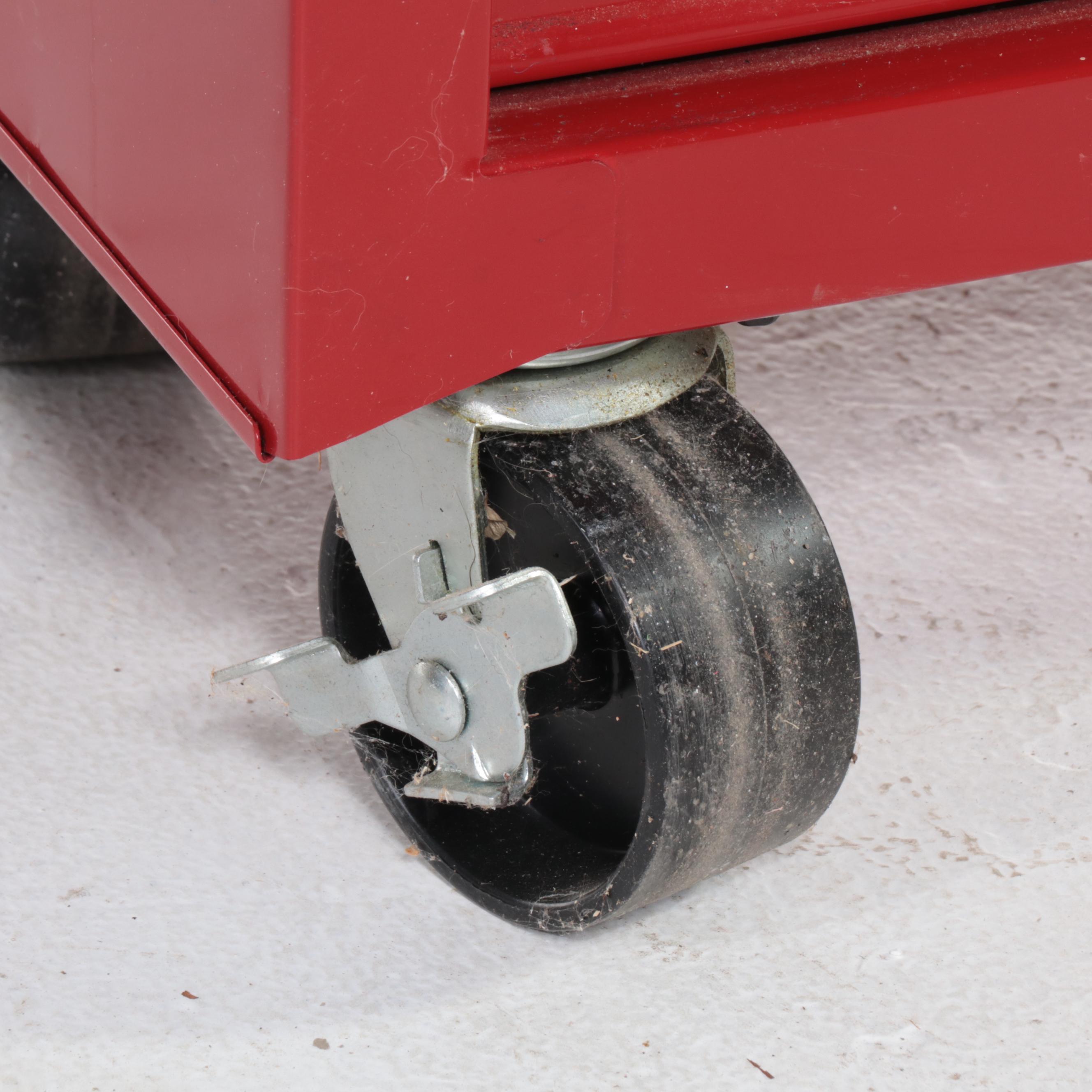 Waterloo Shop Series Enameled Metal Rolling Tool Cabinet With Assorted ...