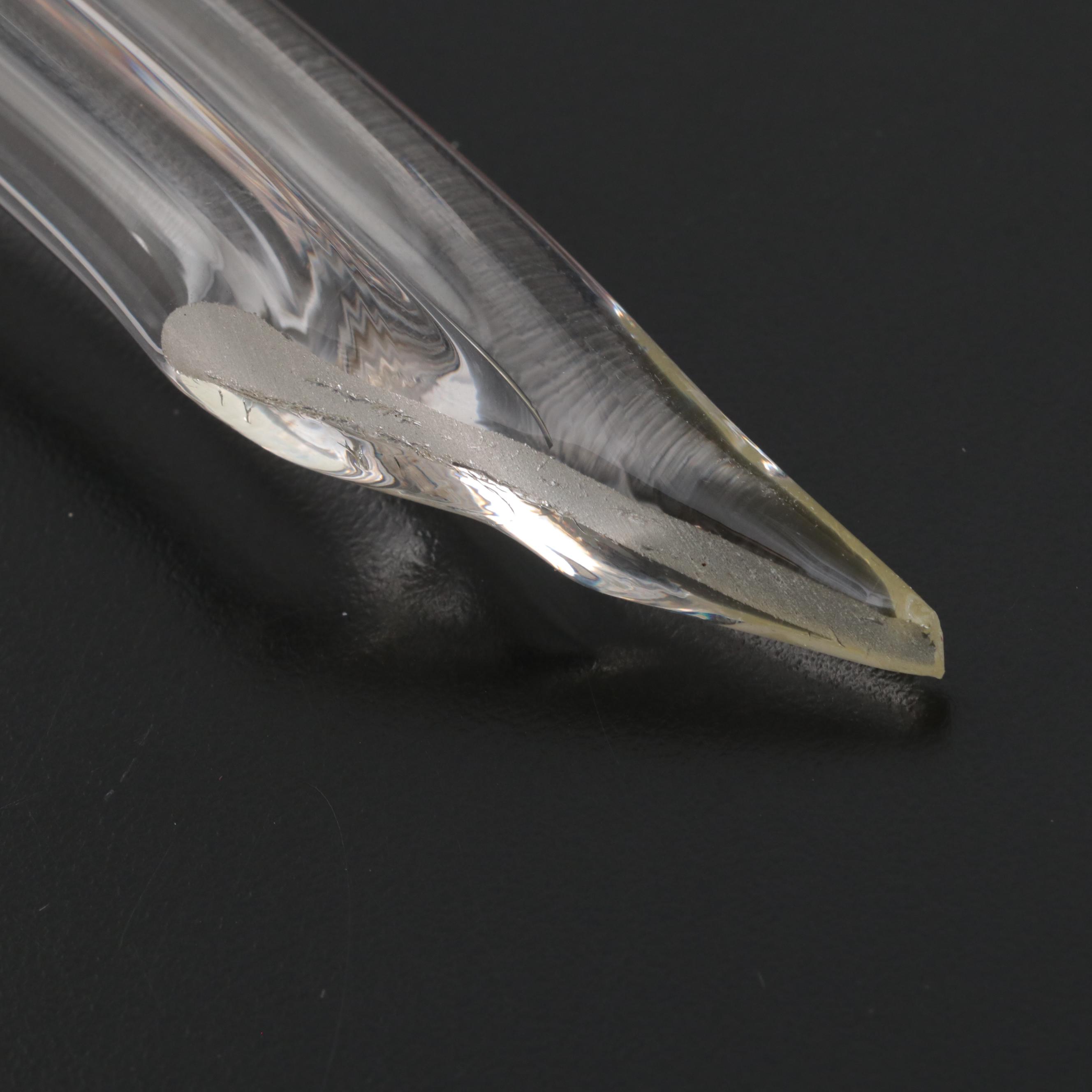 Handcrafted Clear Studio Art Glass Sword Sculpture | EBTH