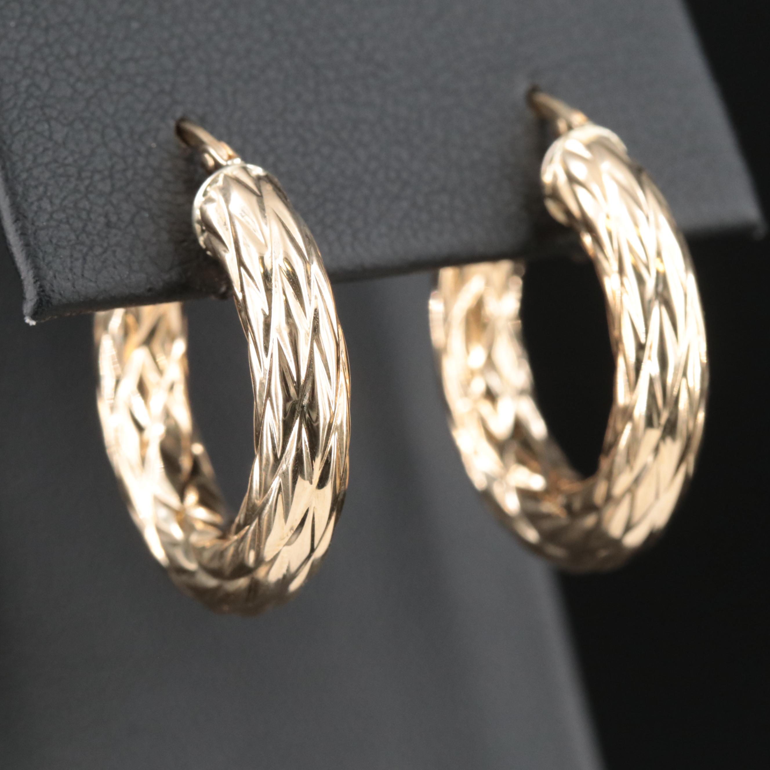 18K Hoop Earrings | EBTH