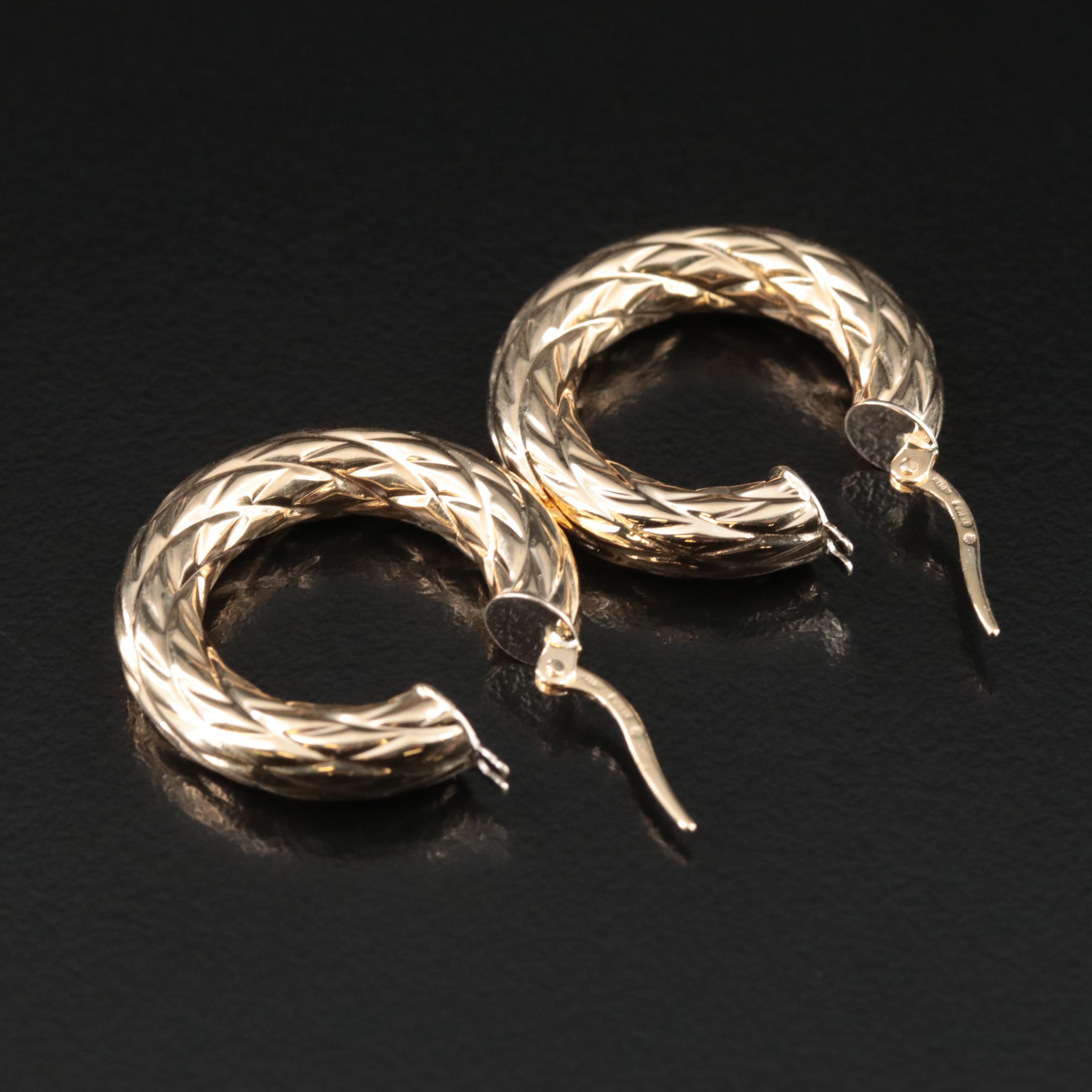 18K Hoop Earrings | EBTH