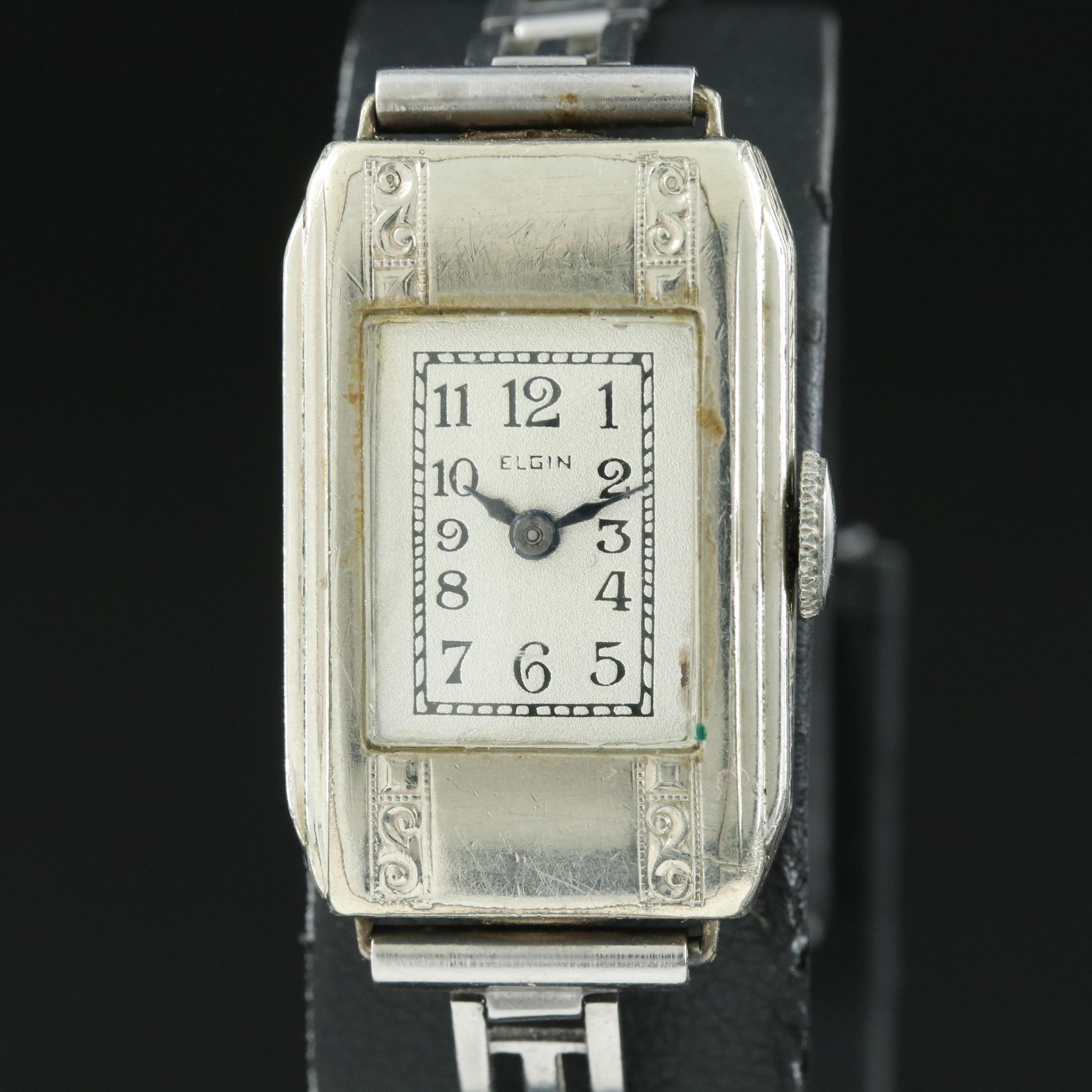 1930 Elgin Stem Wind Wristwatch | EBTH