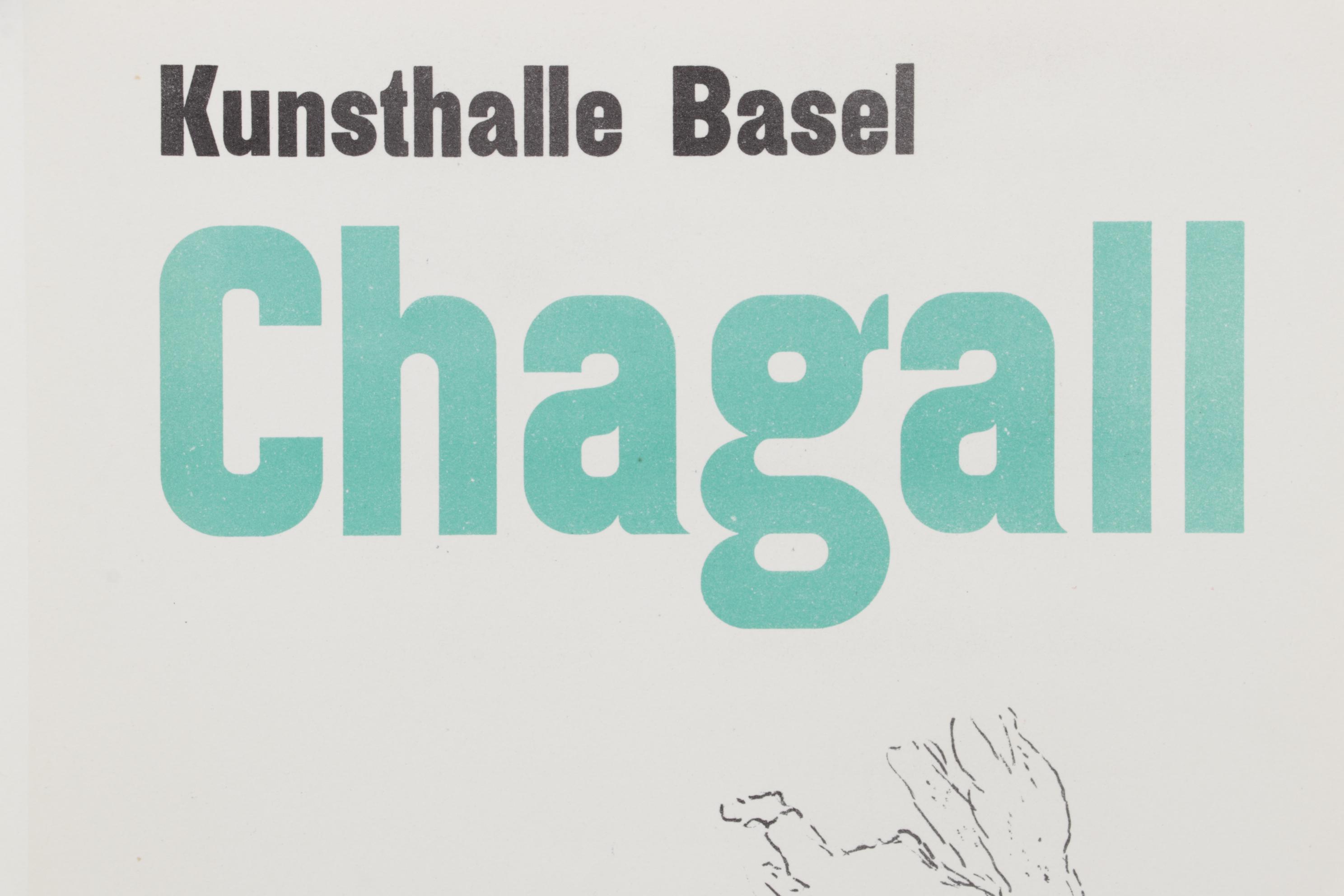 Marc Chagall Color Lithograph Exhibition Poster From "Art in Posters ...