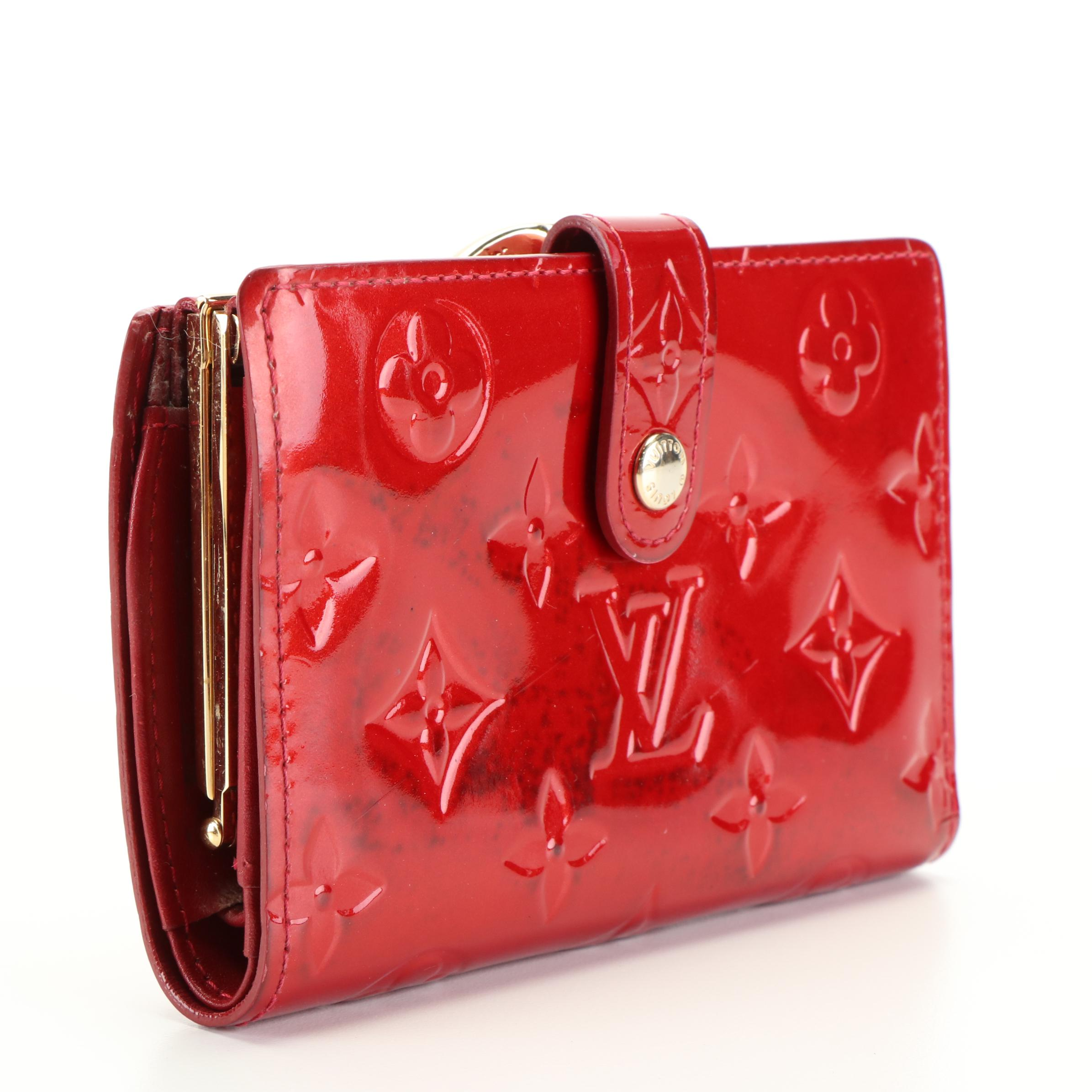 Louis Vuitton French Purse Wallet in Red Vernis Leather | EBTH