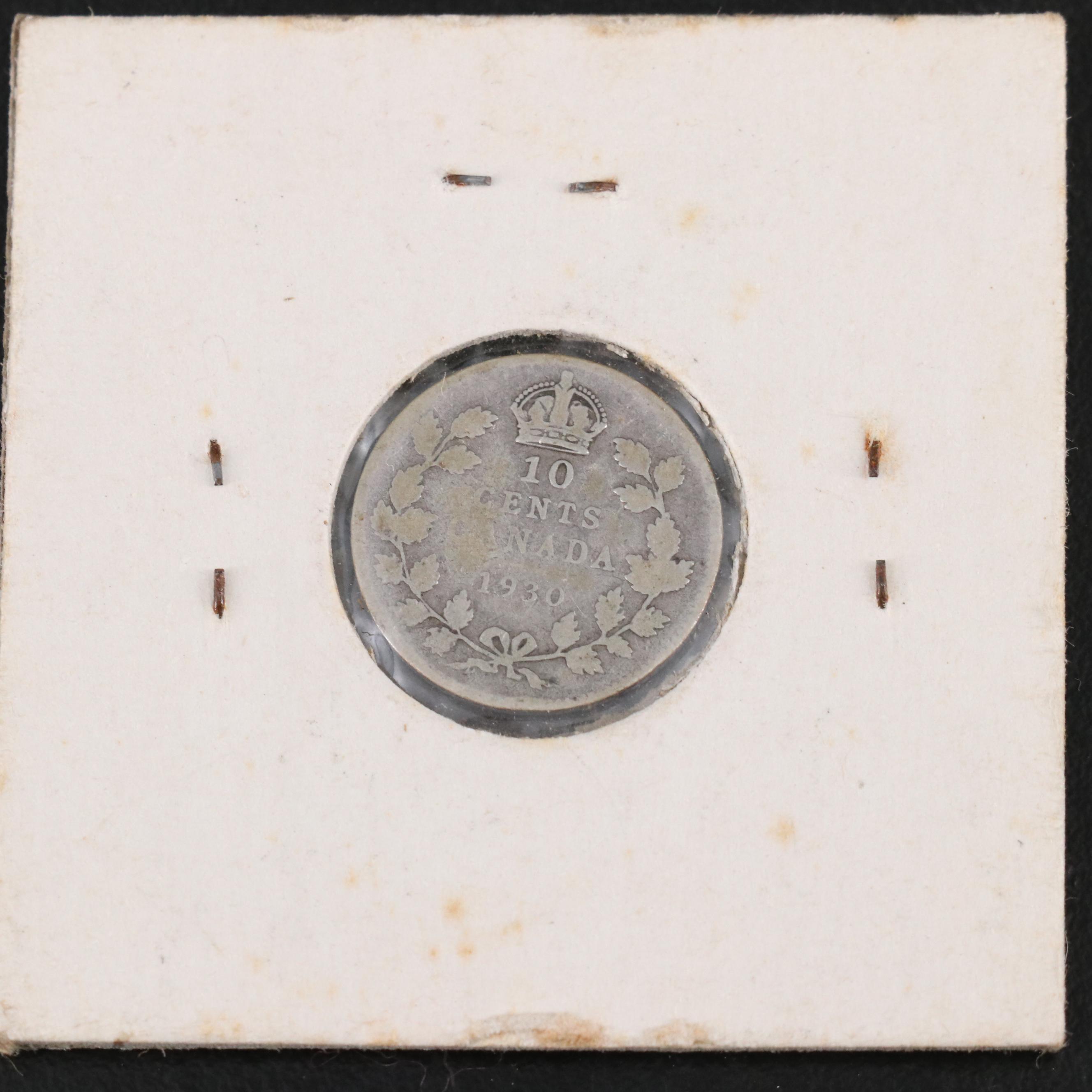 Group of Eighteen Canada Silver Ten Cent Coins | EBTH