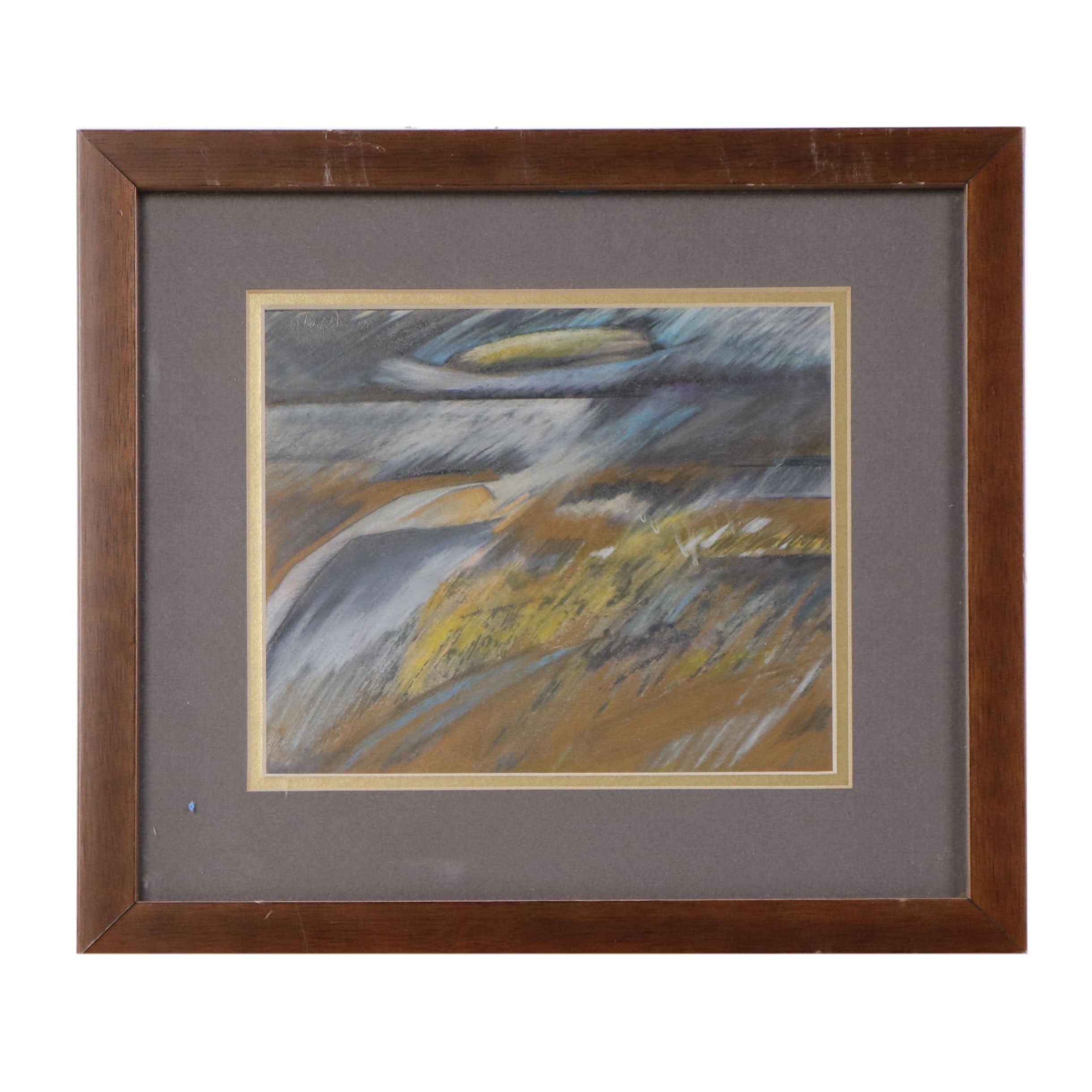 Abstract Landscape Pastel Drawing | EBTH