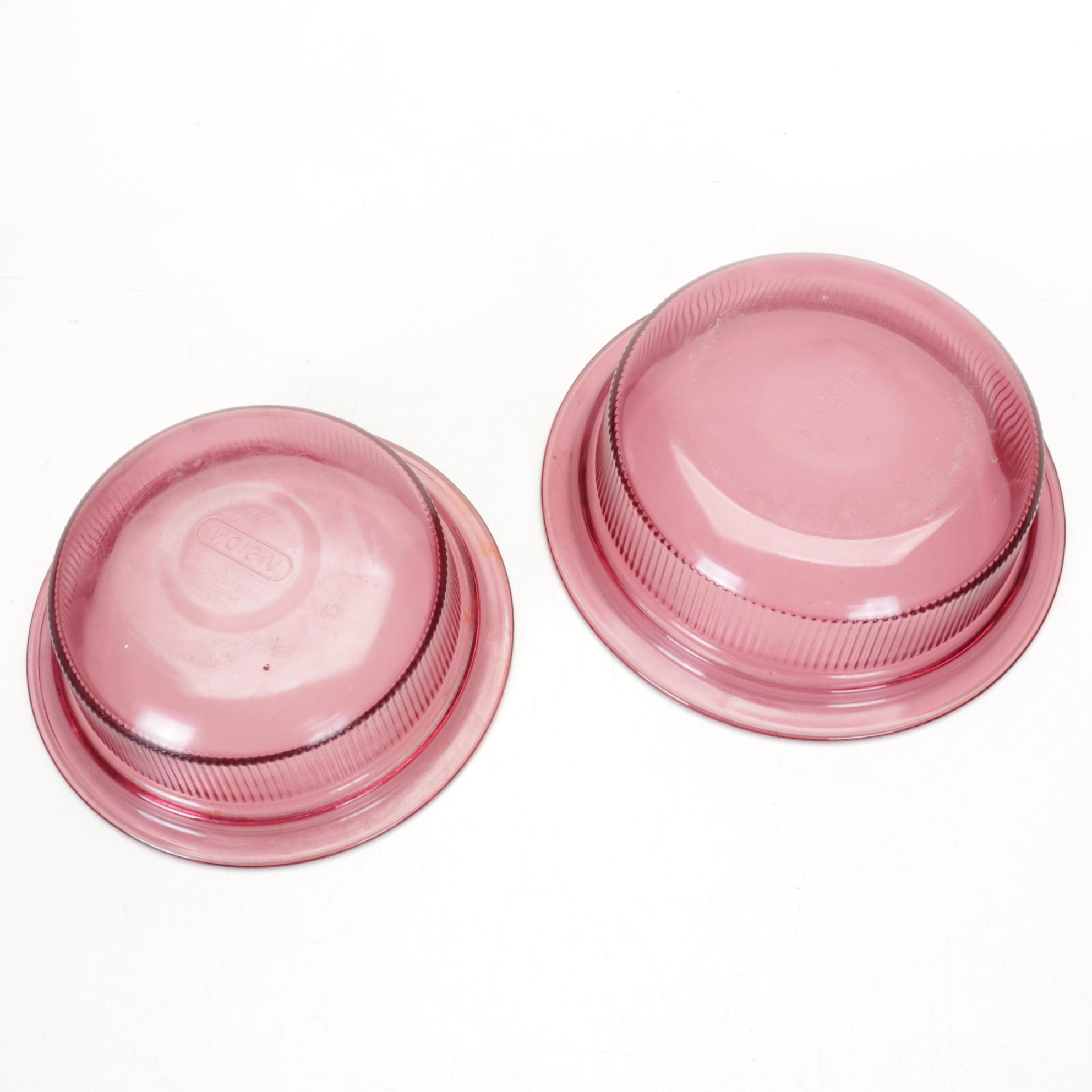 Anchor Hocking "Georgian" Ruby Red Glasses and Corning Vision Cookware ...