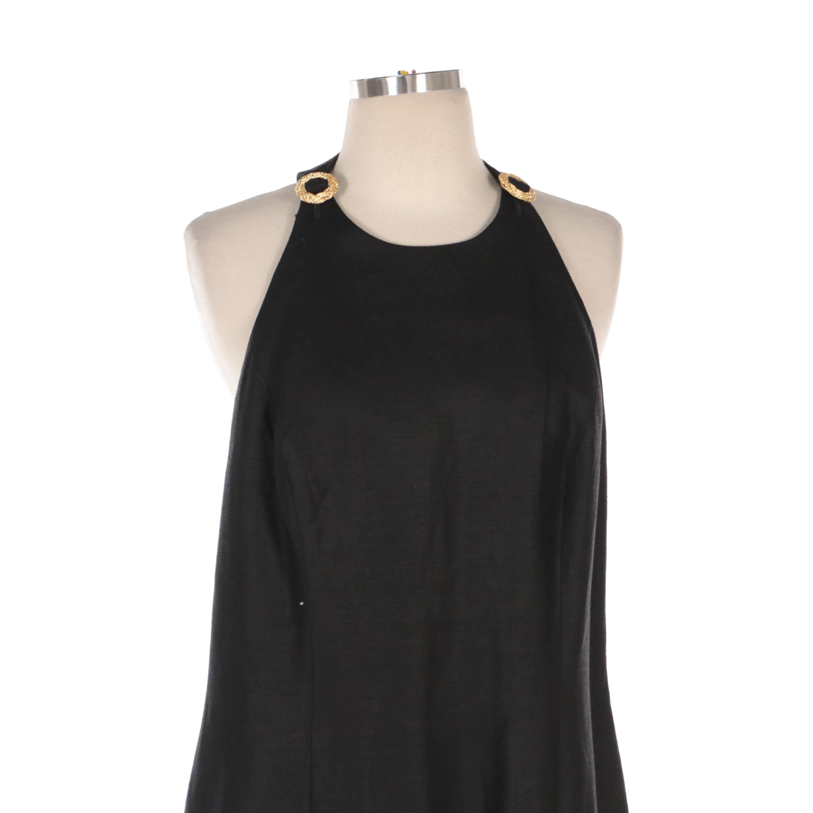 Dēboráh Laws Racerback Linen Blend Dress and Expo Nite Black Knit Dress ...