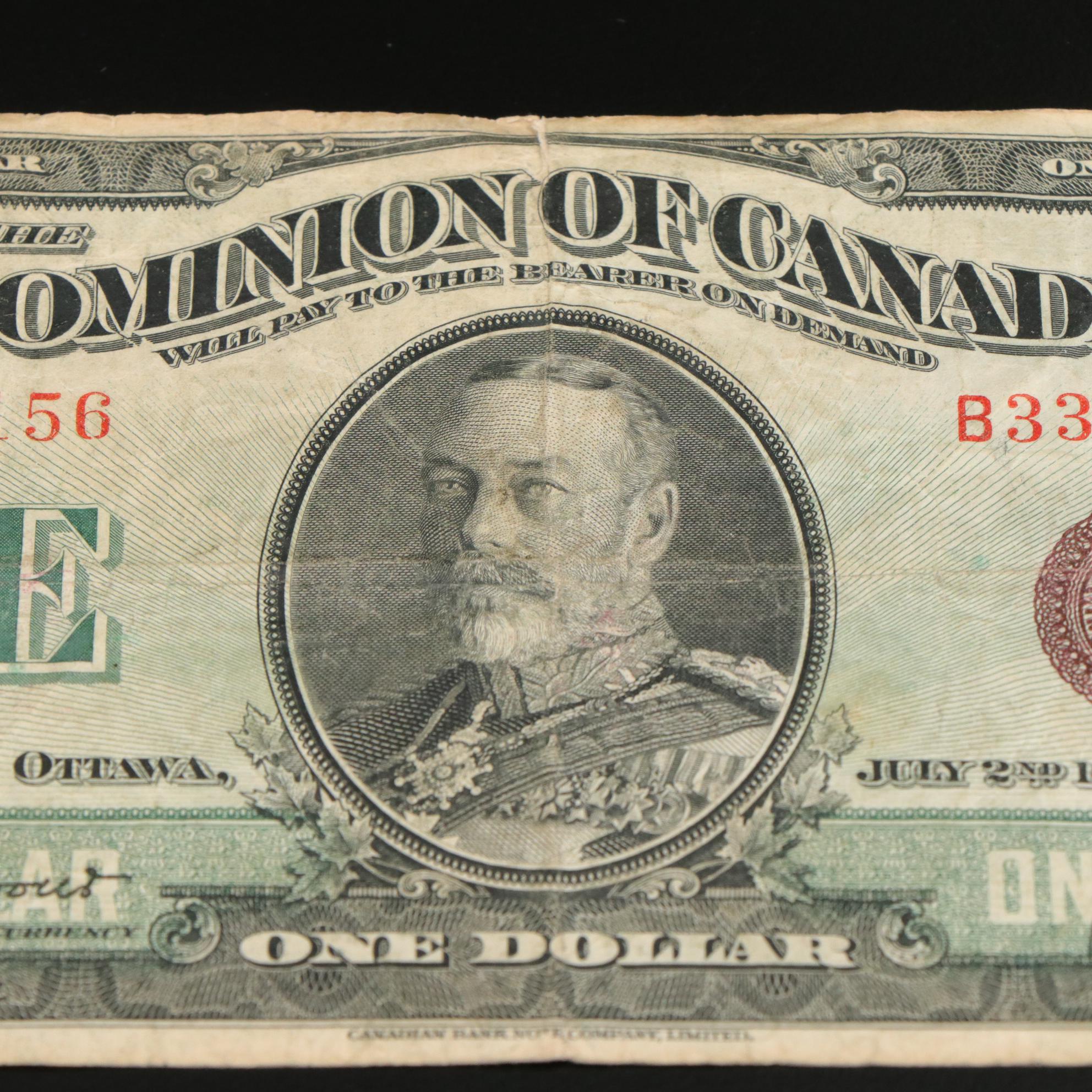 Group of Three Dominion of Canada Bank Notes | EBTH