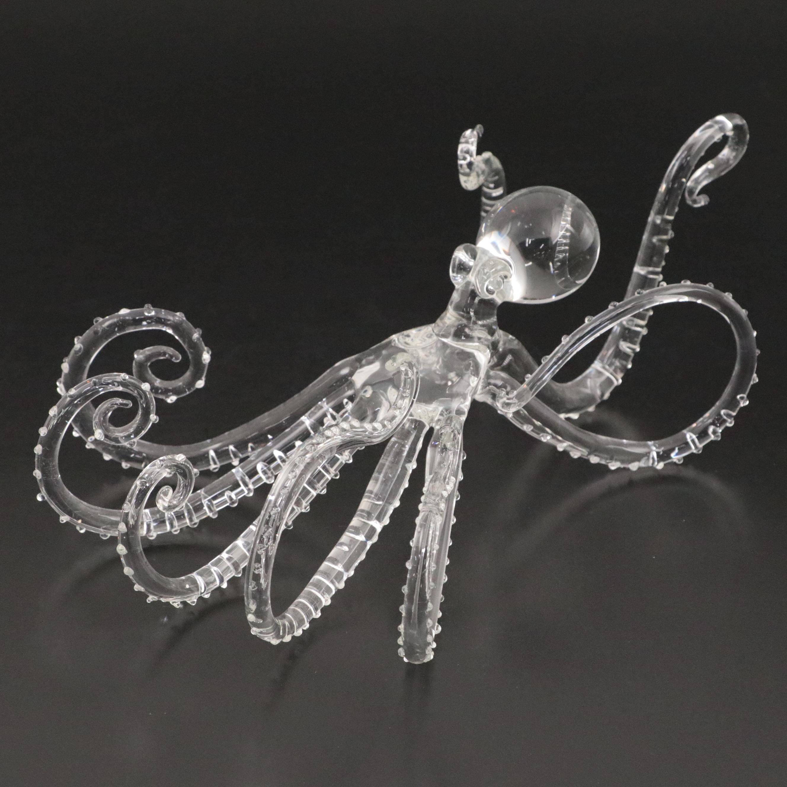 Clear Crystal Octopus Figurine | EBTH