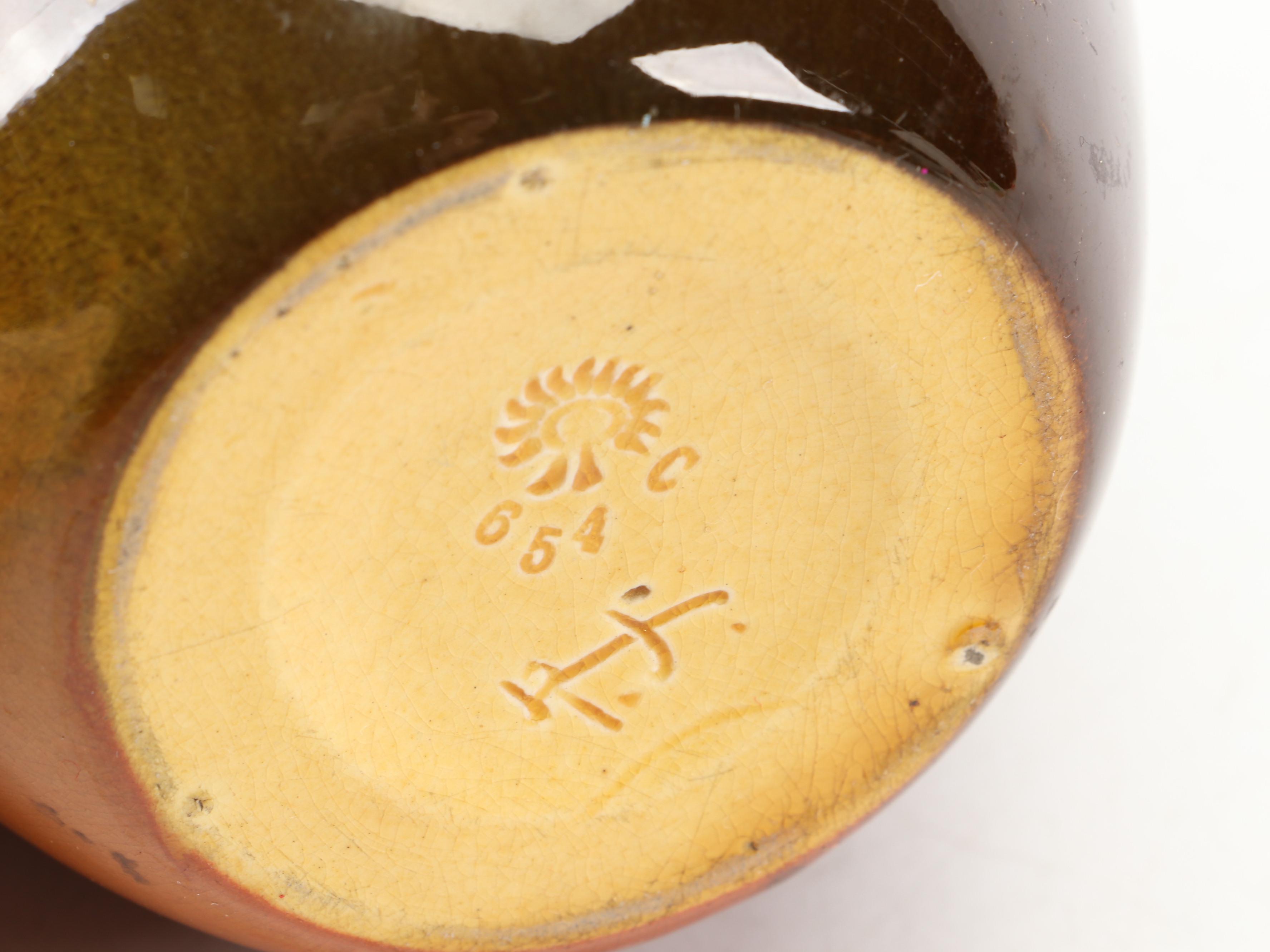 Carolyn Francis Steinle for Rookwood Pottery Standard Glaze Tray and ...