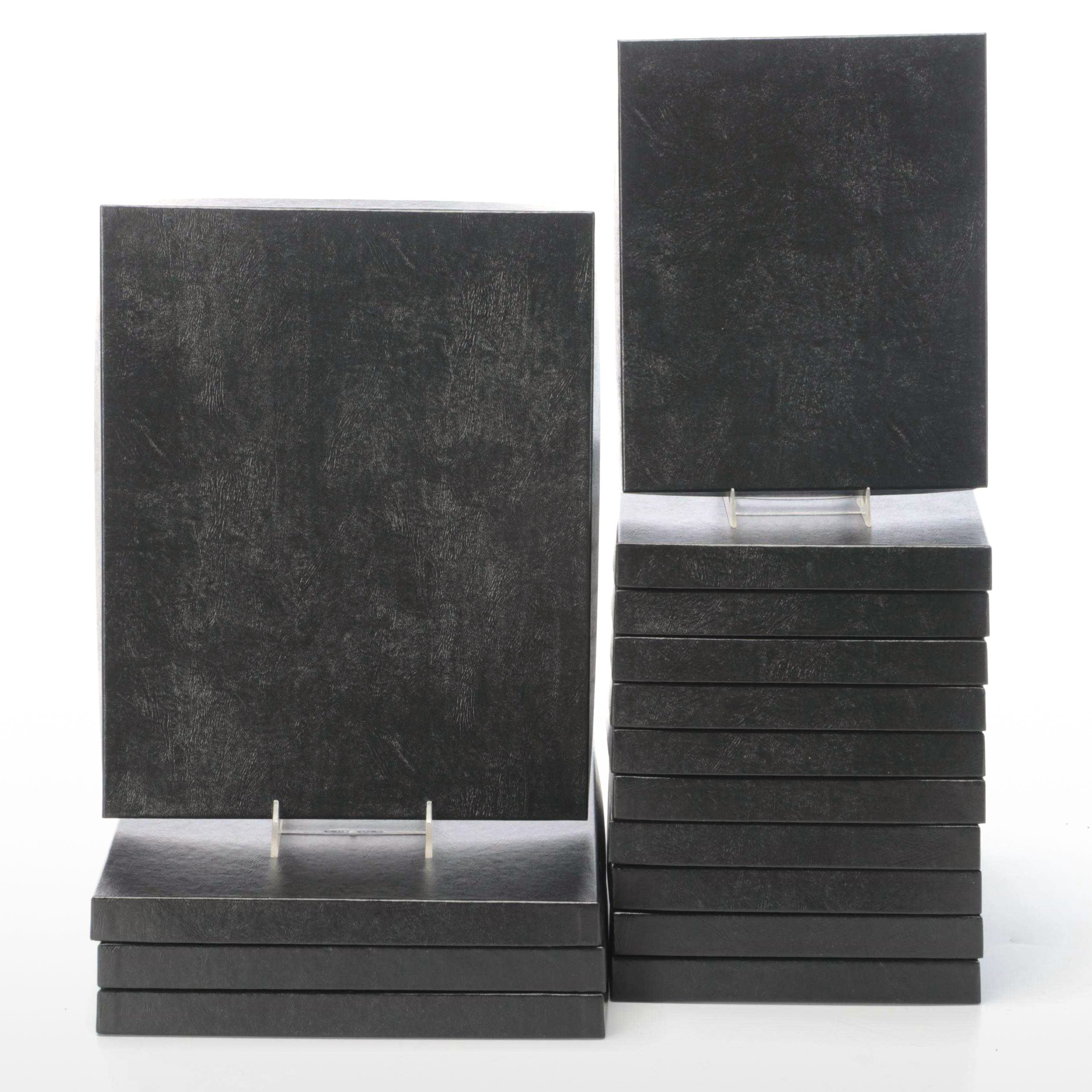 Black Embossed Cardboard Photo Boxes | EBTH
