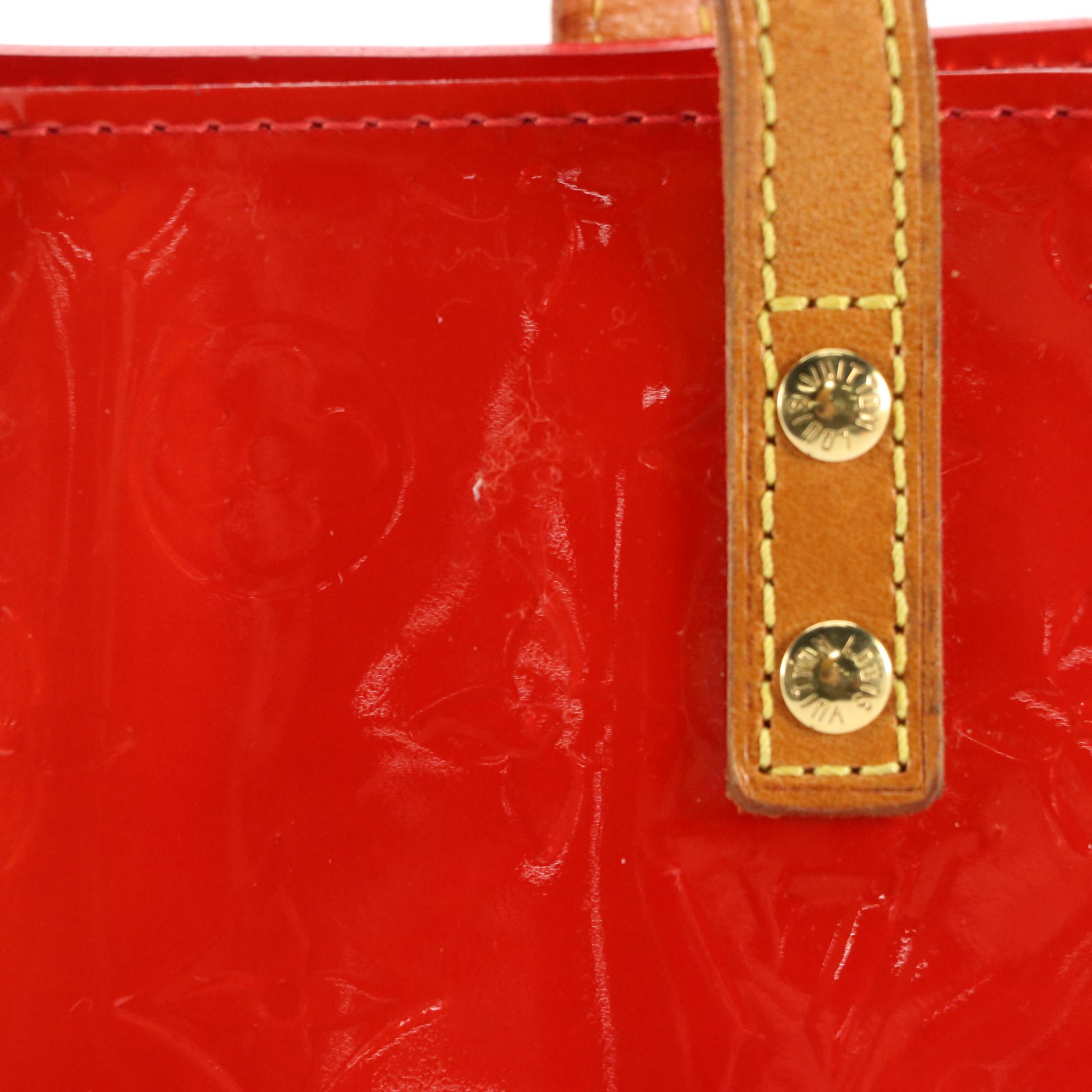 Louis Vuitton Reade PM in Red Monogram Vernis and Vachetta Leather | EBTH
