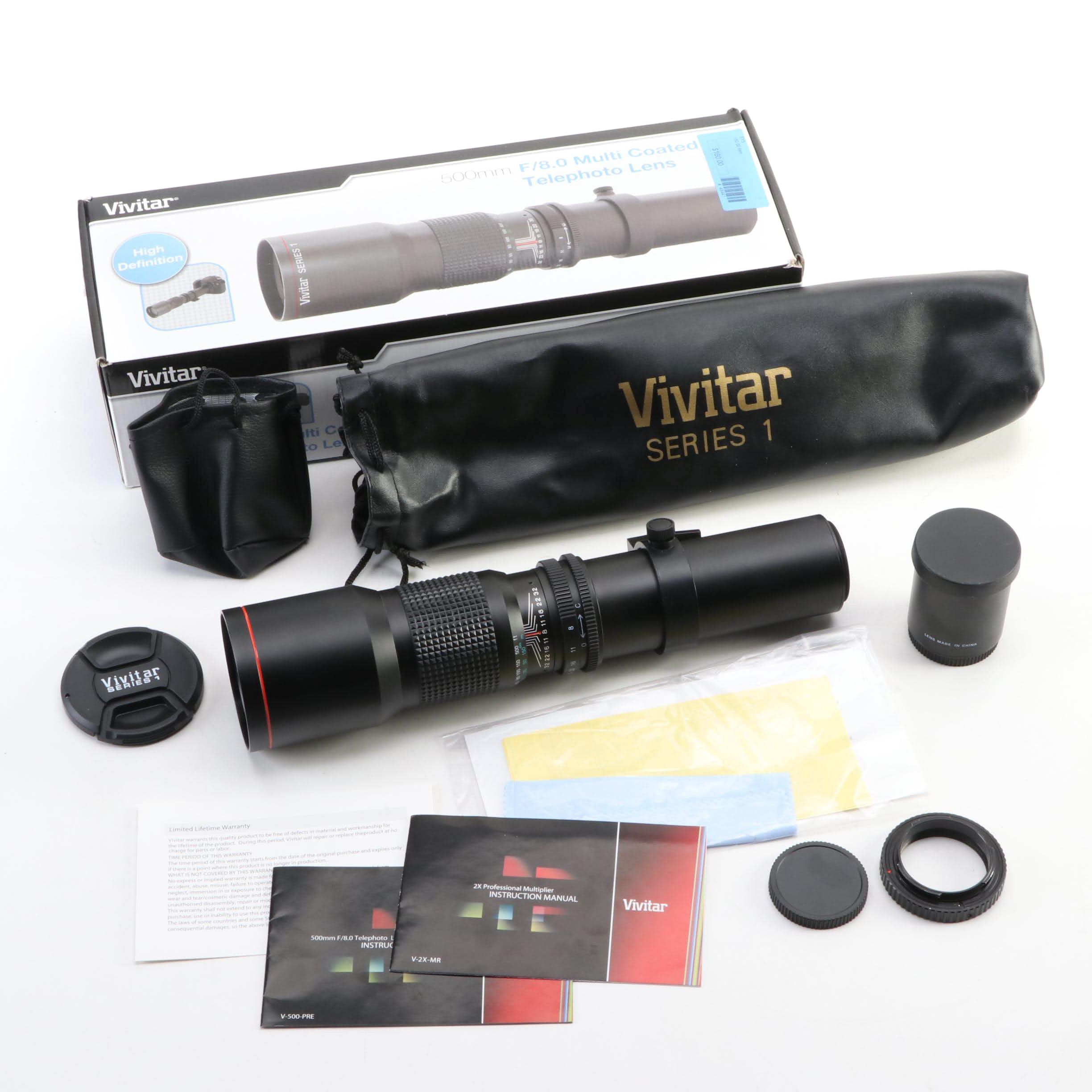 Vivitar Series 1 500mm f/8 Multi Coated Telephoto Camera Lens | EBTH