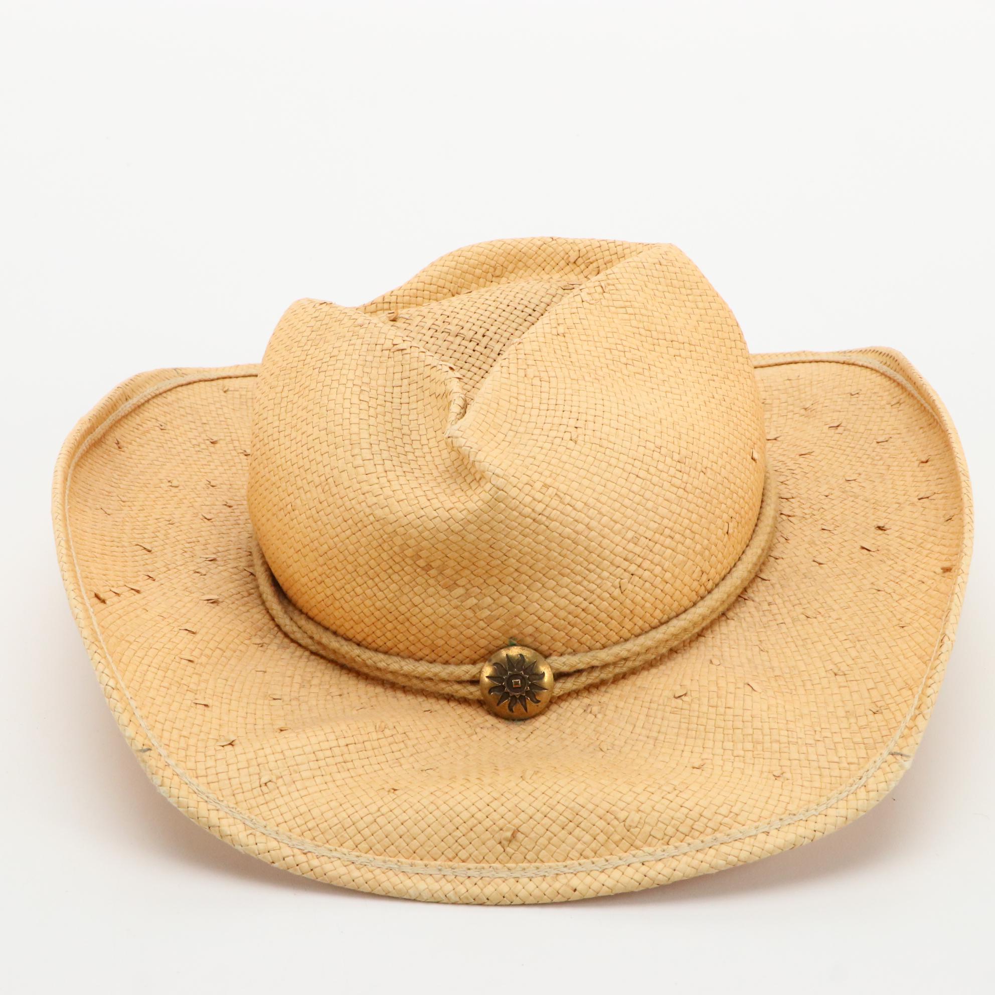 Shady Brady Woven Straw Western Hats | EBTH