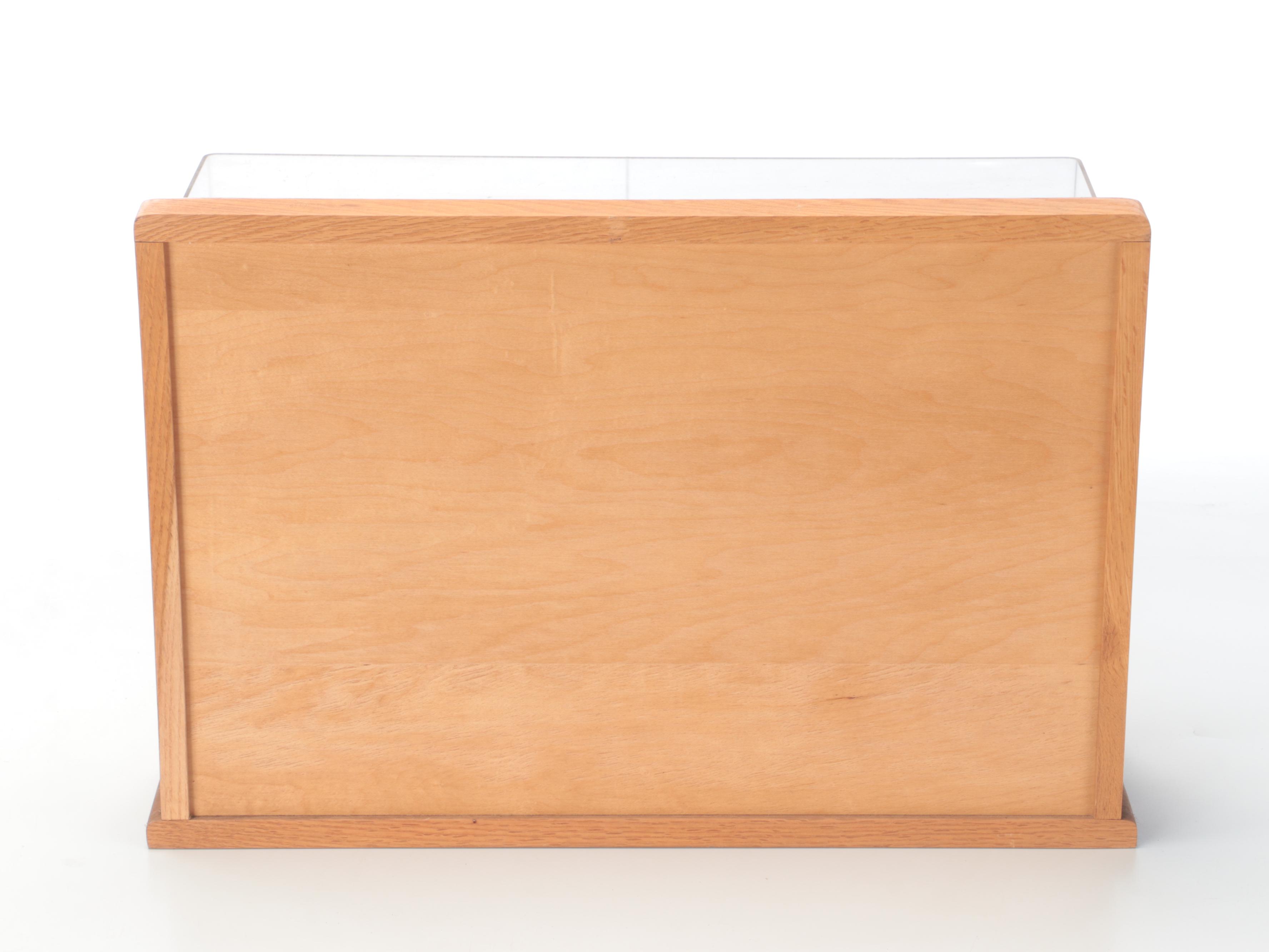 Acrylic and Wood Tabletop Display Case | EBTH