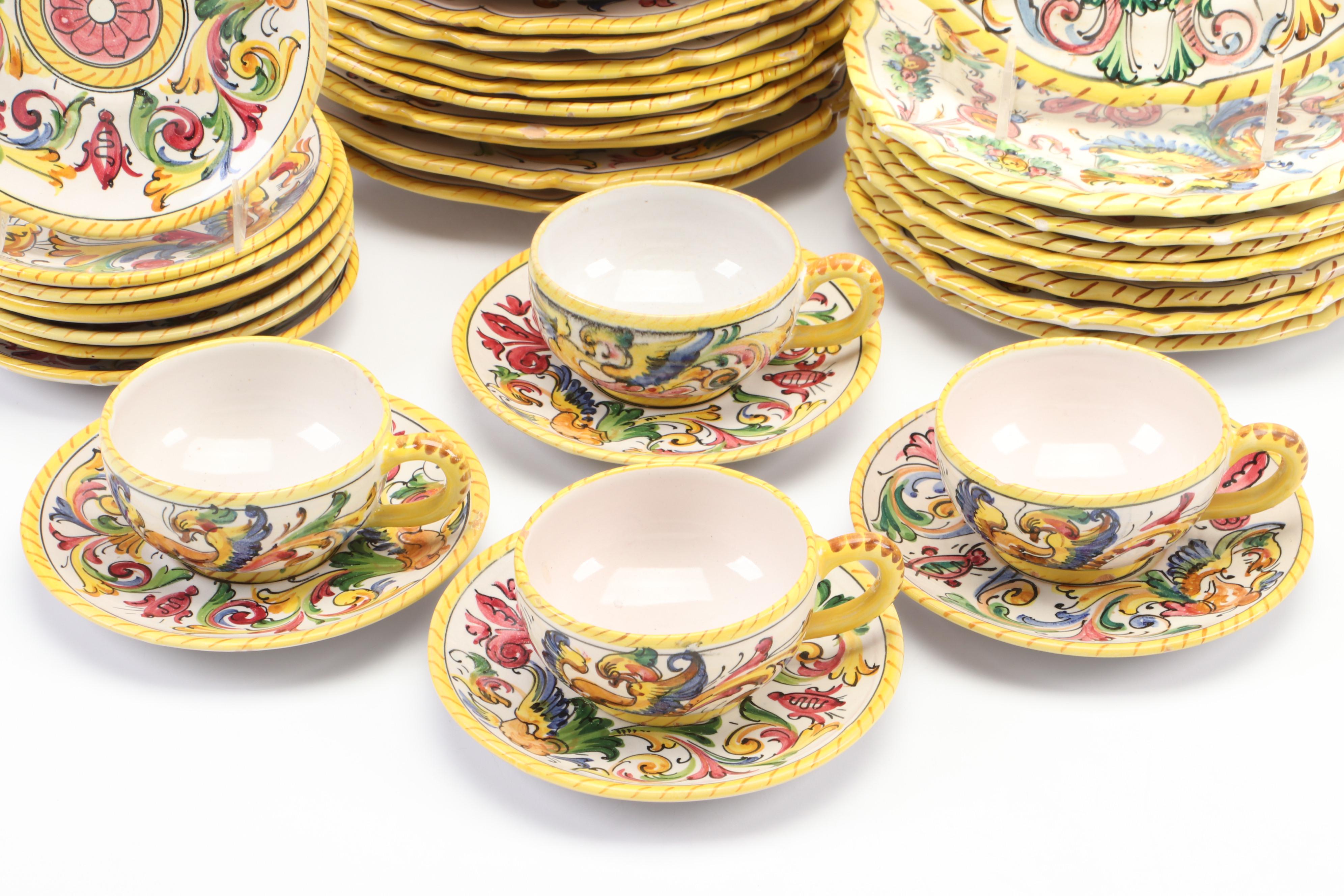 Italian Deruta Faience Tableware | EBTH