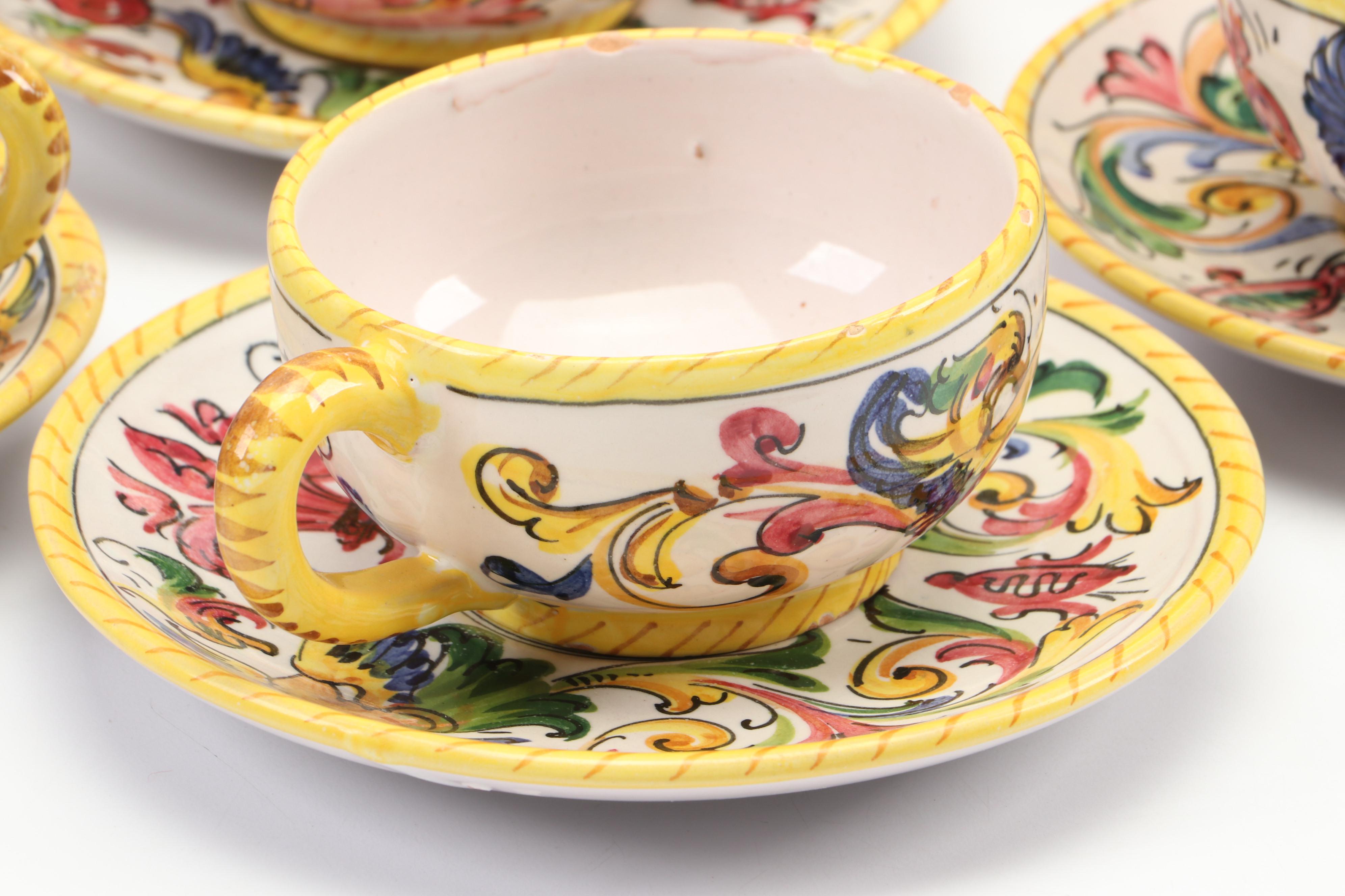 Italian Deruta Faience Tableware | EBTH