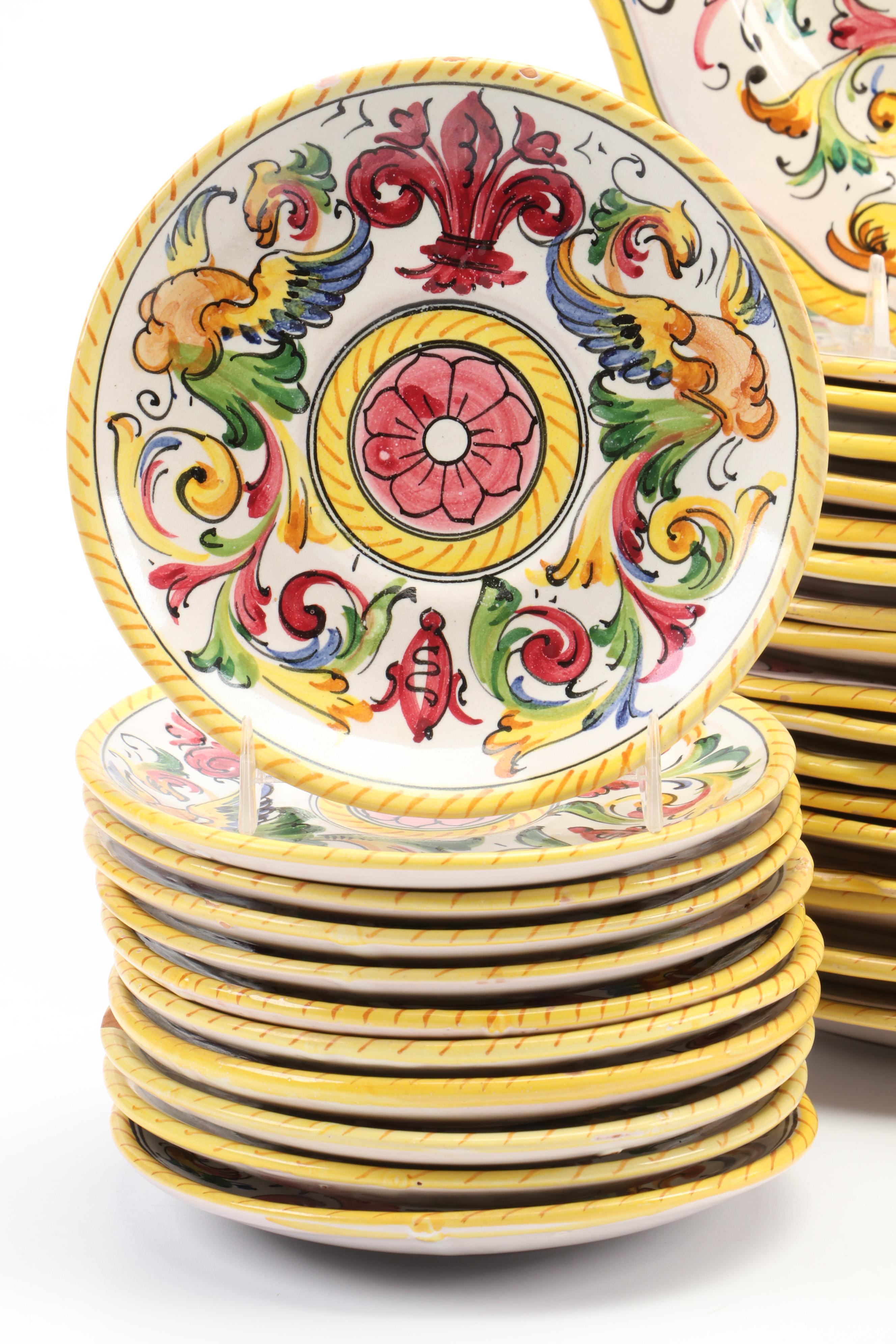 Italian Deruta Faience Tableware | EBTH