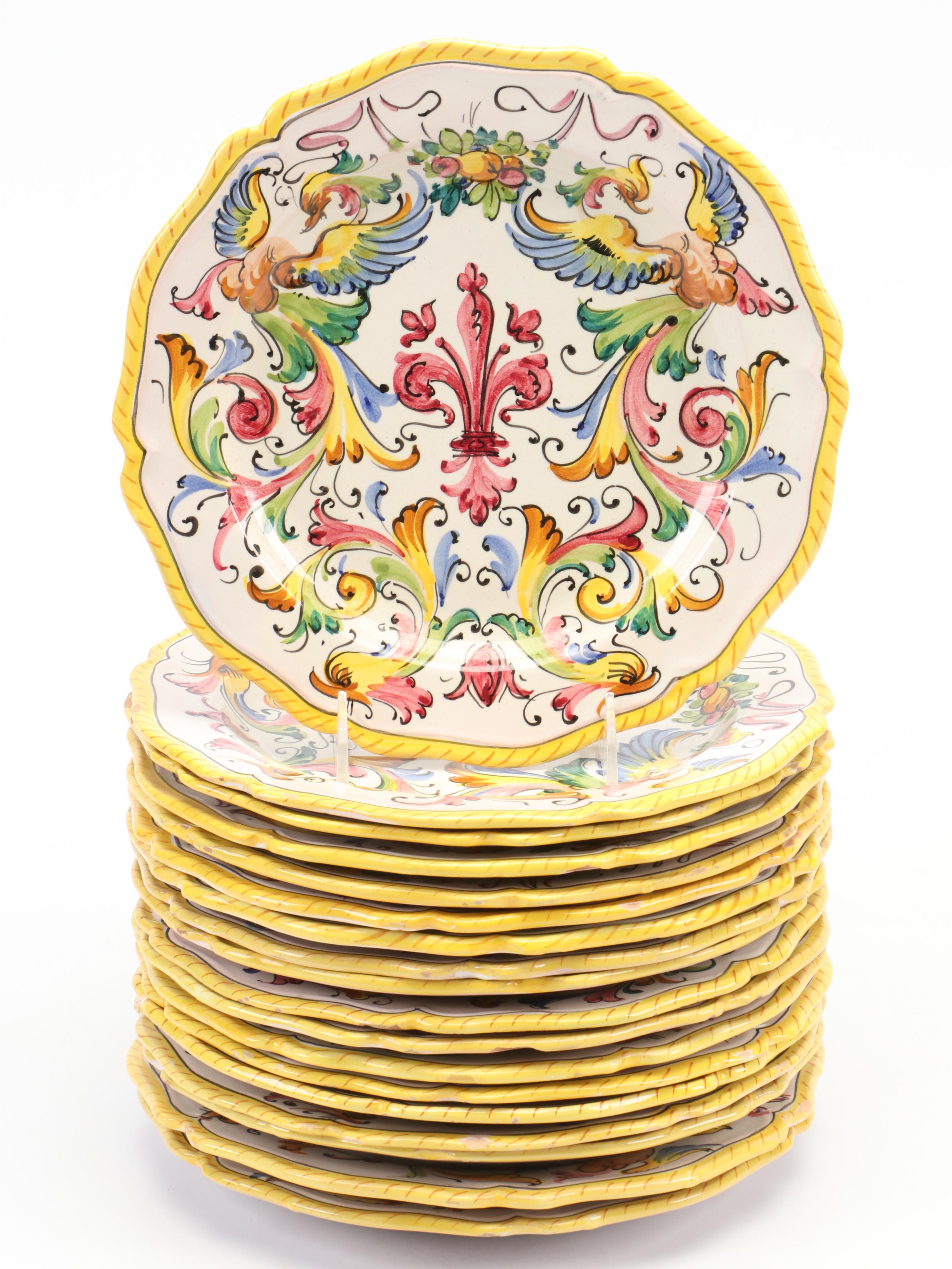 Italian Deruta Faience Tableware | EBTH